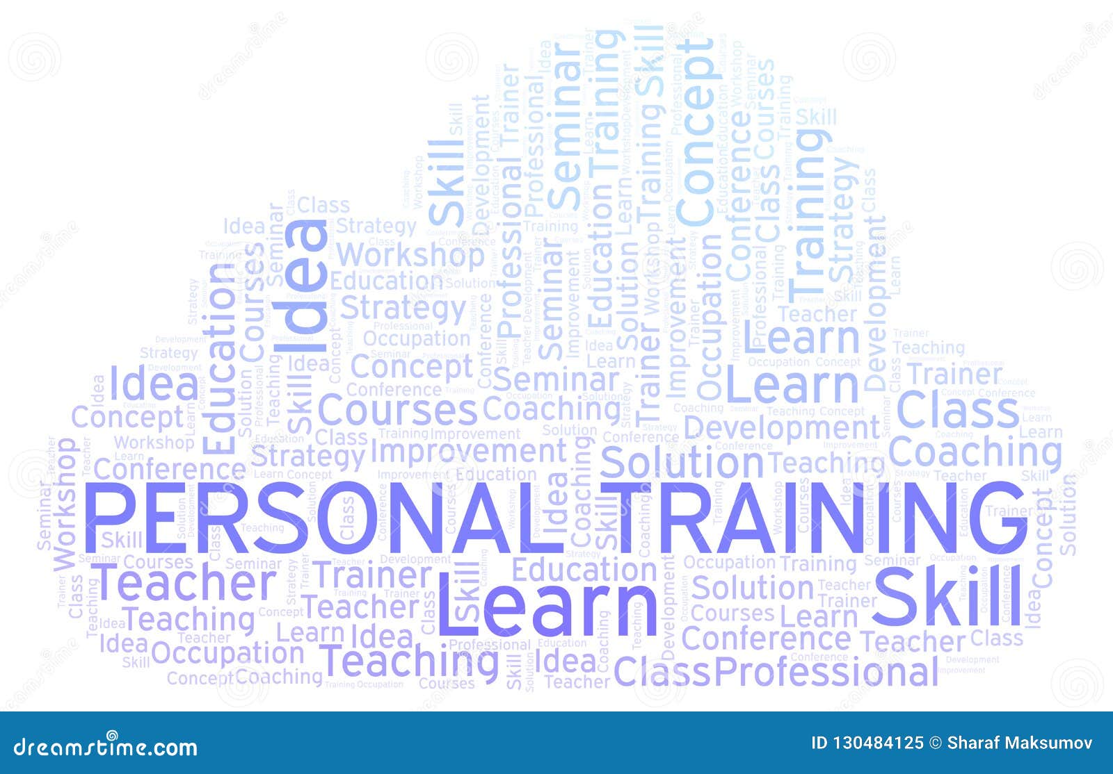 Personal Training Word Cloud. Stock Illustration - Illustration of ...