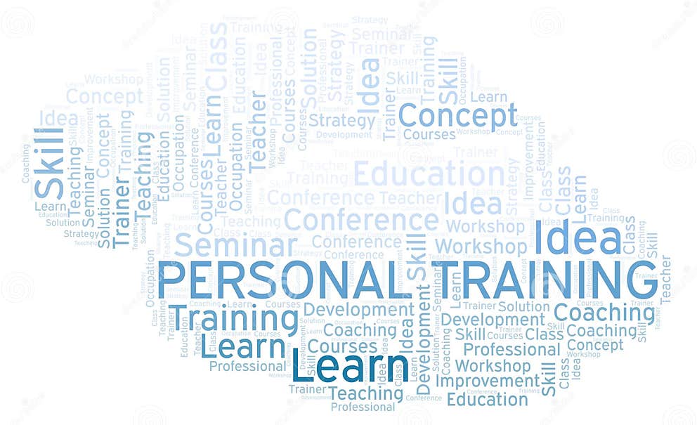 Personal Training Word Cloud. Stock Illustration - Illustration of ...