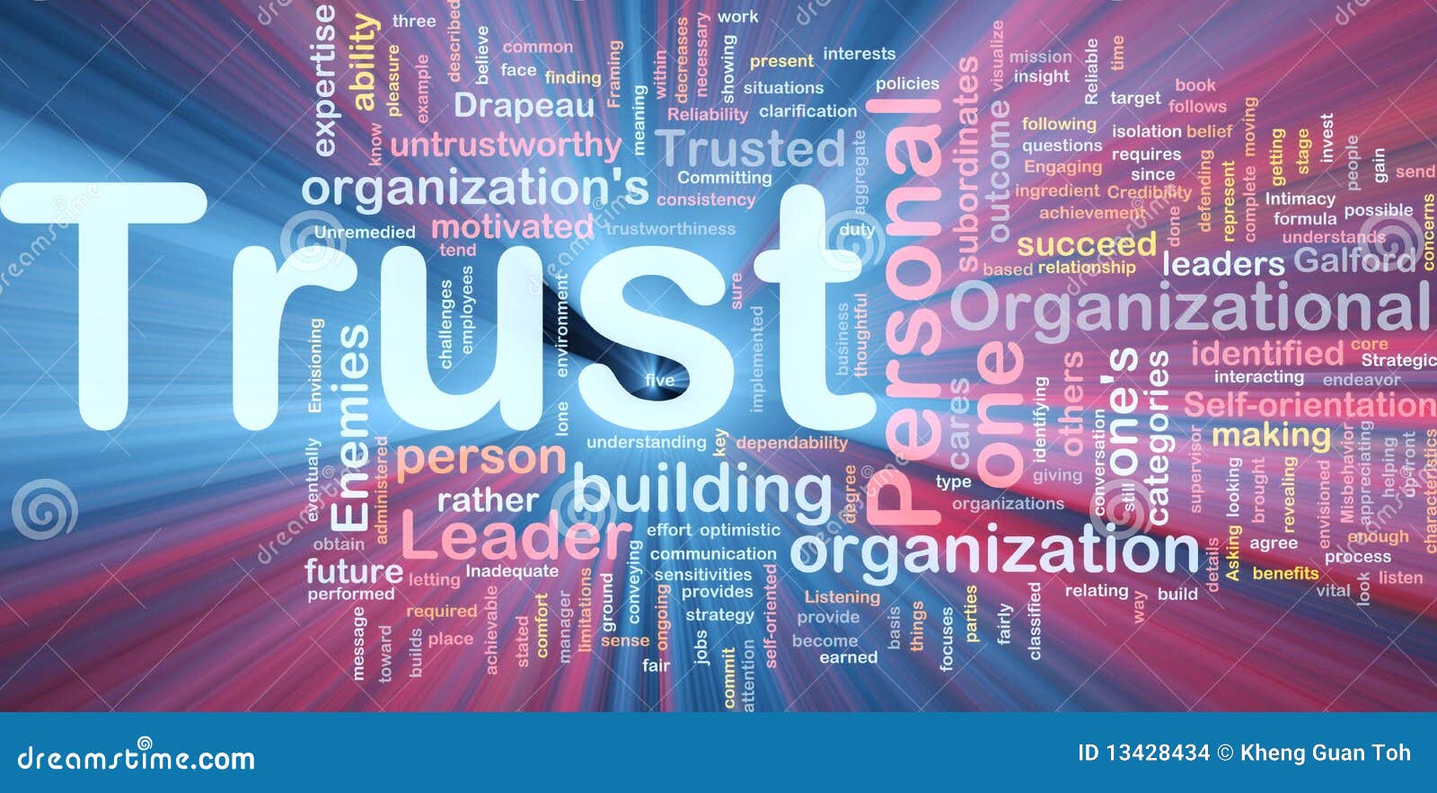 Personal Trust Background Concept Glowing Stock Illustration ...