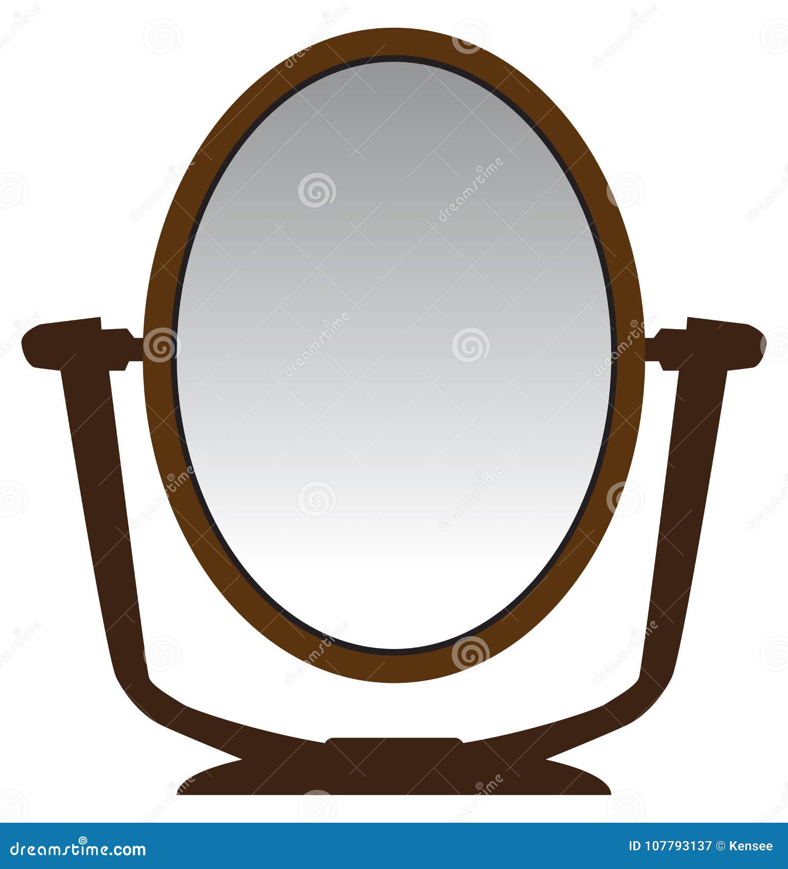 Vanity Mirror Vector. Makeup Vanity Frame. Dressing Woman Concept ...