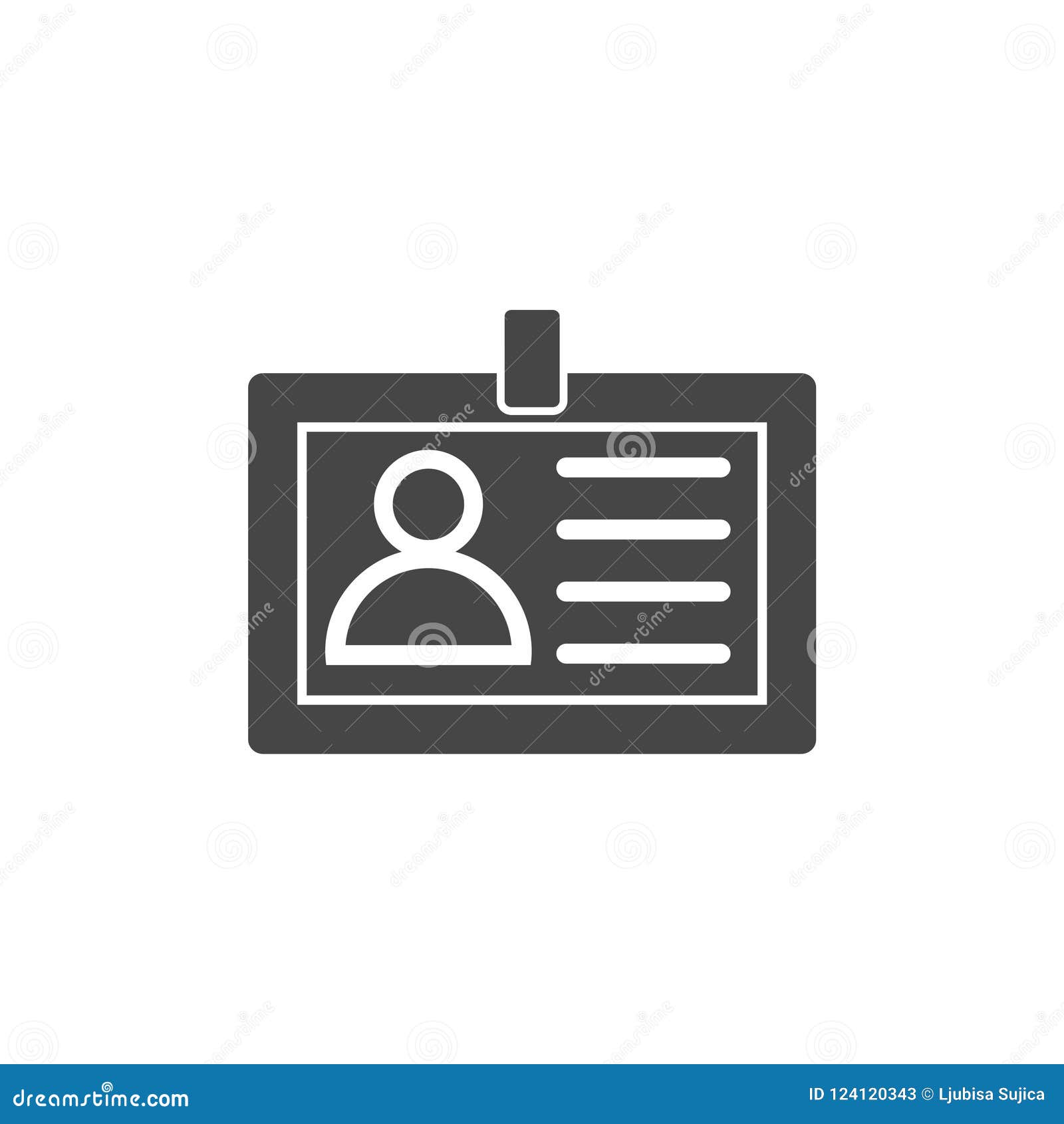Personal vector icon stock illustration. Illustration of mark - 124120343