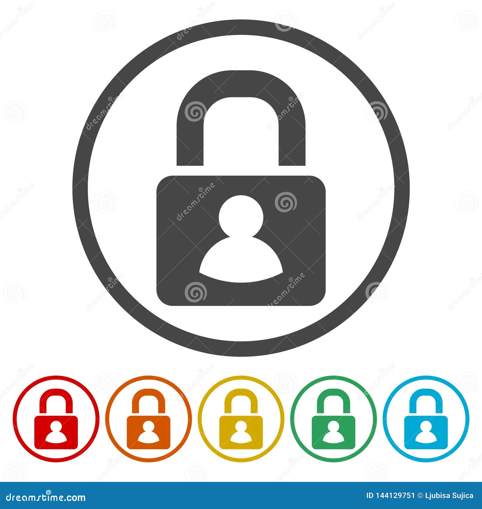 Personal vector icon stock vector. Illustration of button - 144129751