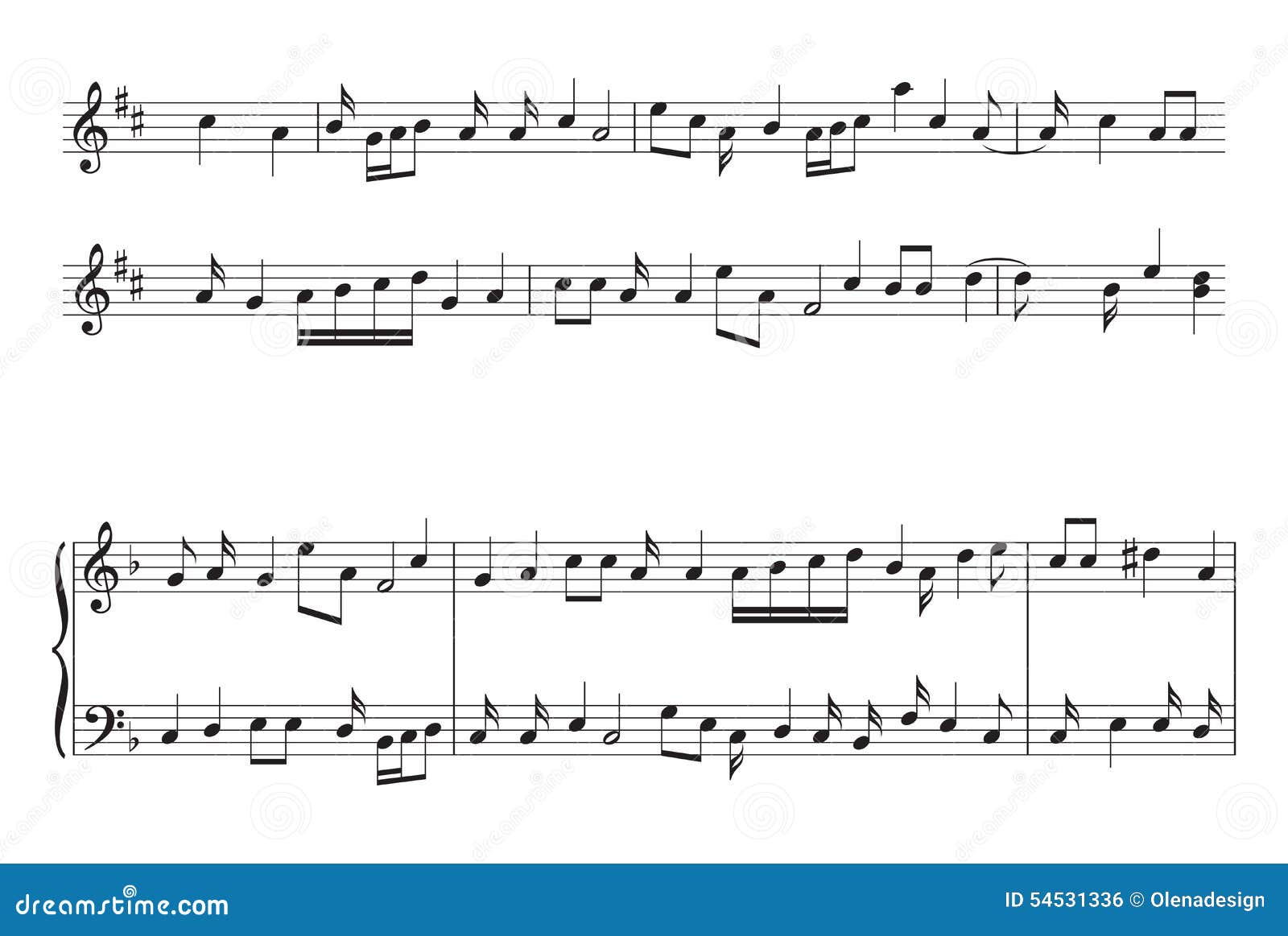 Personal Vector Muzical Cu Note Muzicale Stock Vector - Ilustrare din ...