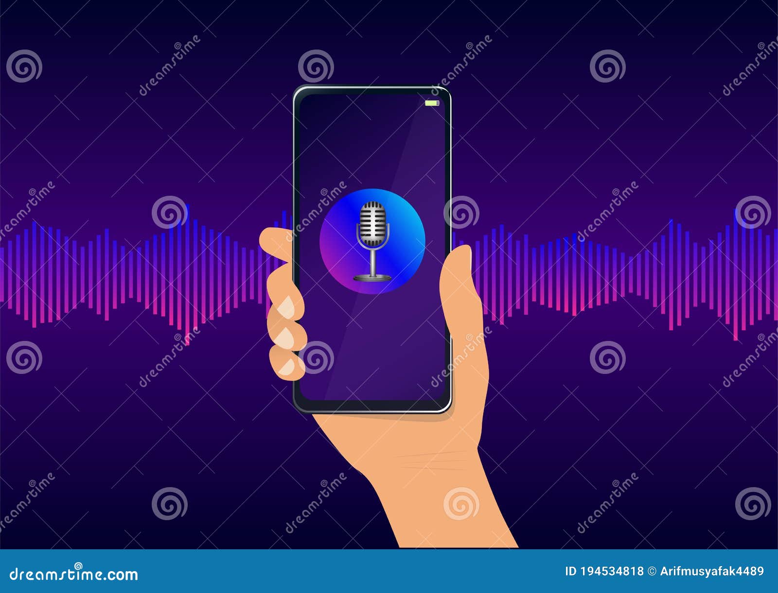 Personal Voice Recognition with Microphone on Phone and Sound Wave ...