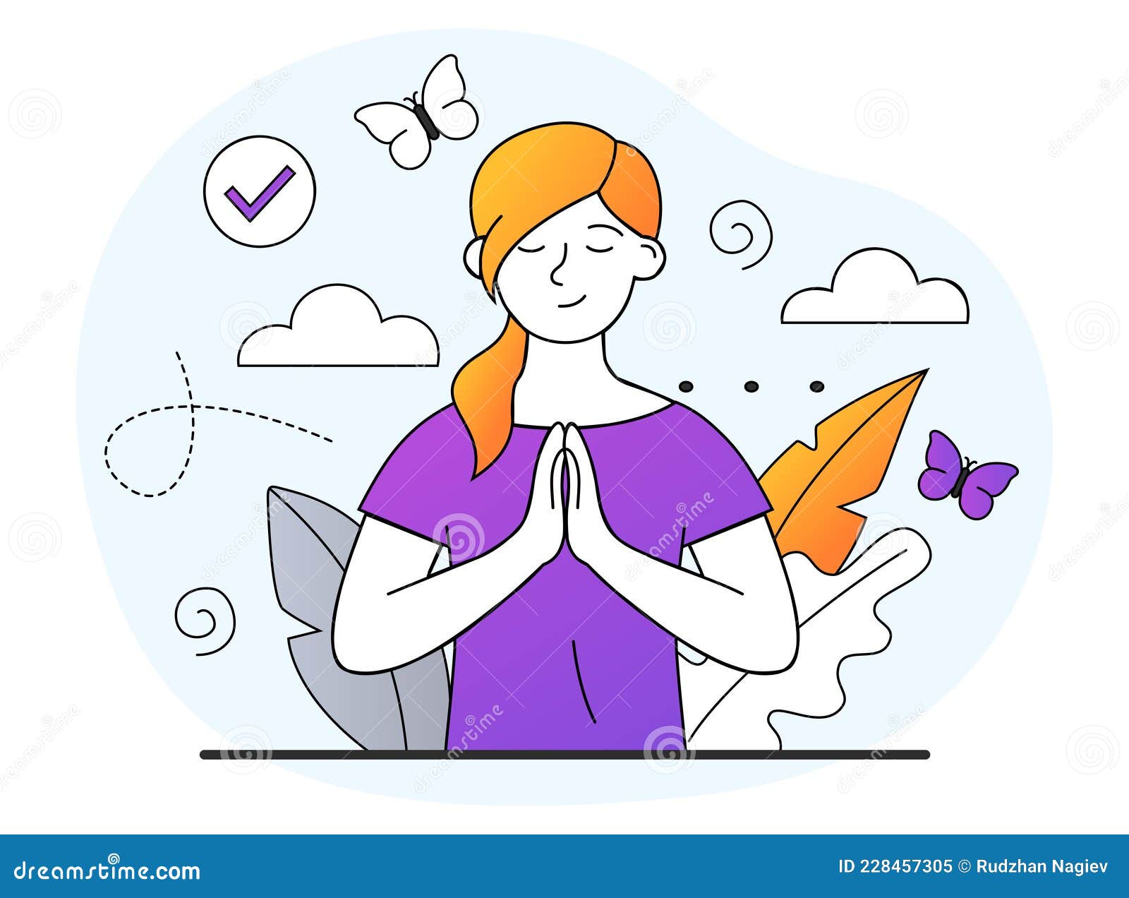 Personality Development Concept Stock Vector - Illustration of belief ...