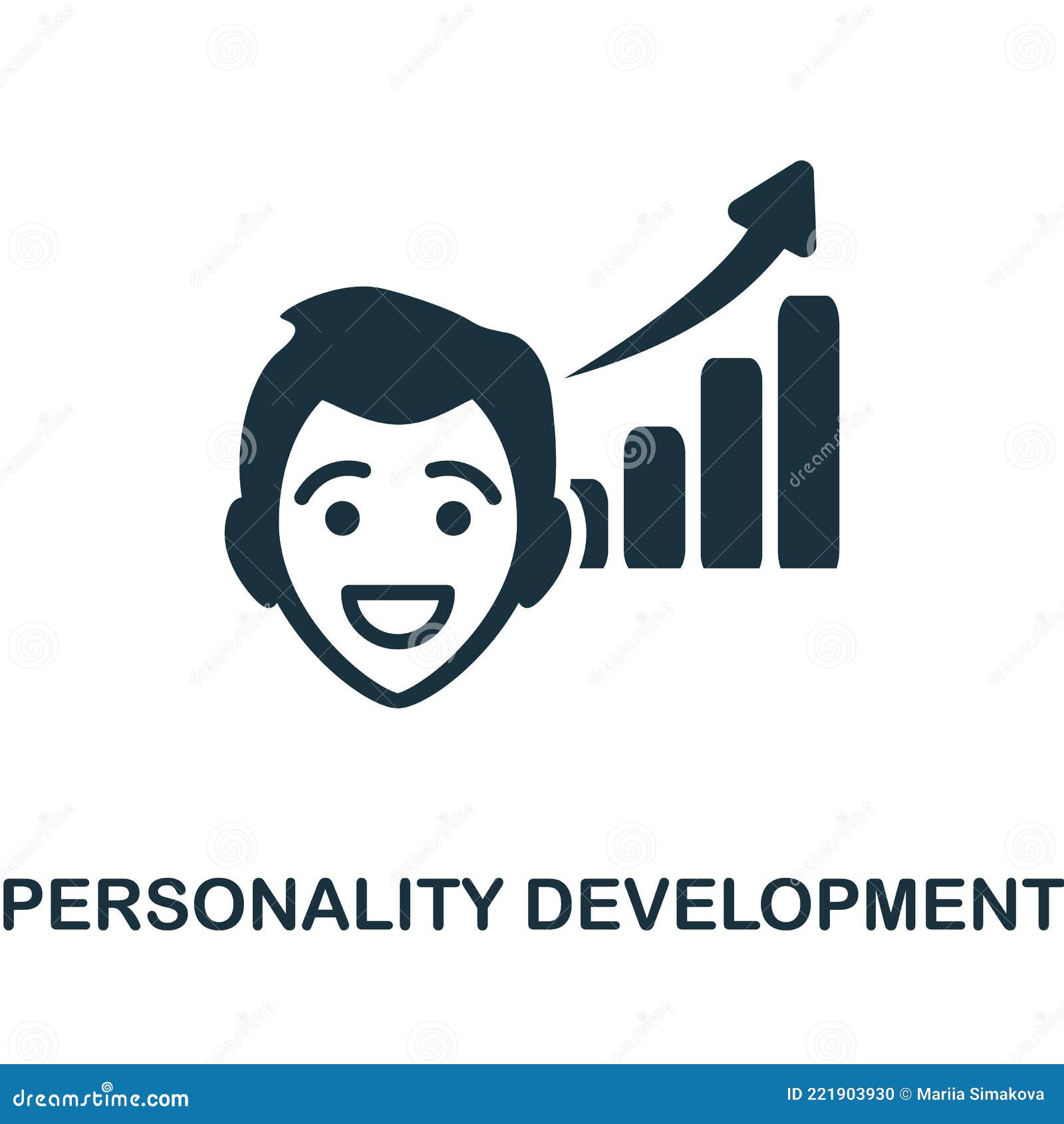 Personality Development Icon Monochrome Simple Element From Soft Skill