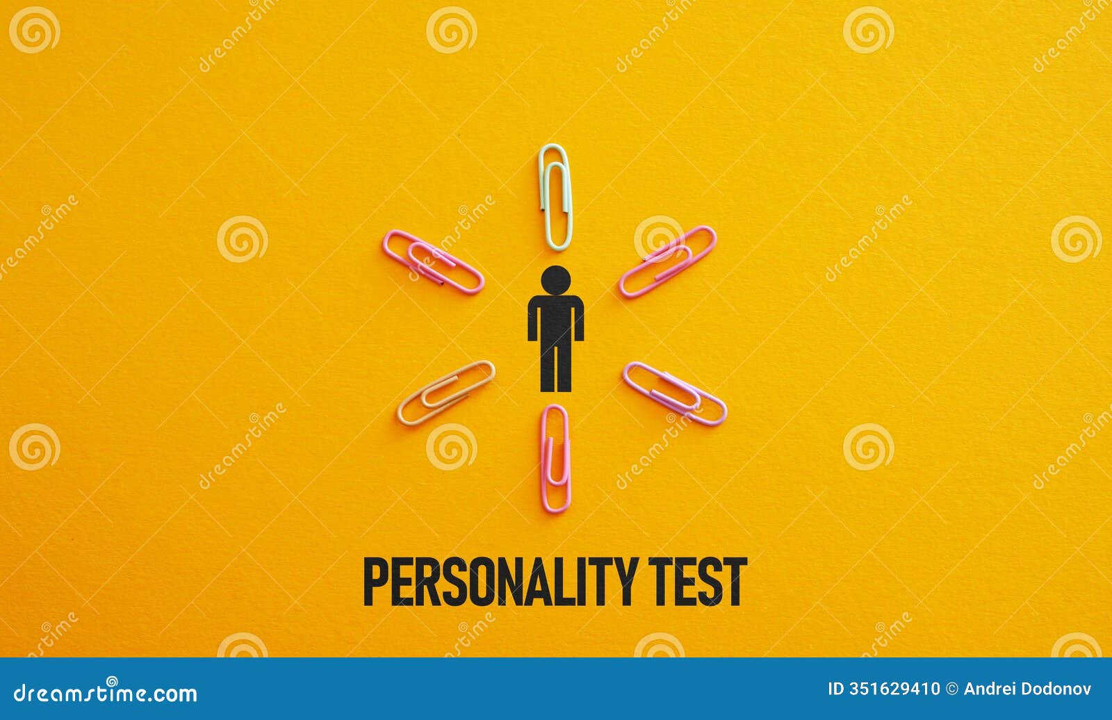 Personality Test is Shown Using the Text Stock Photo - Image of ...