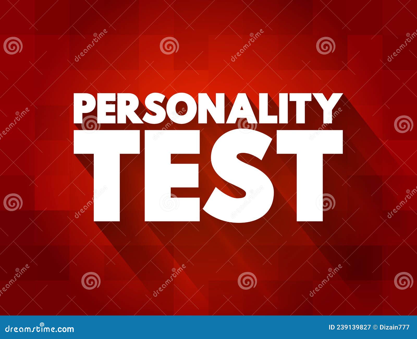 Personality Test Text Quote, Concept Background Stock Illustration ...