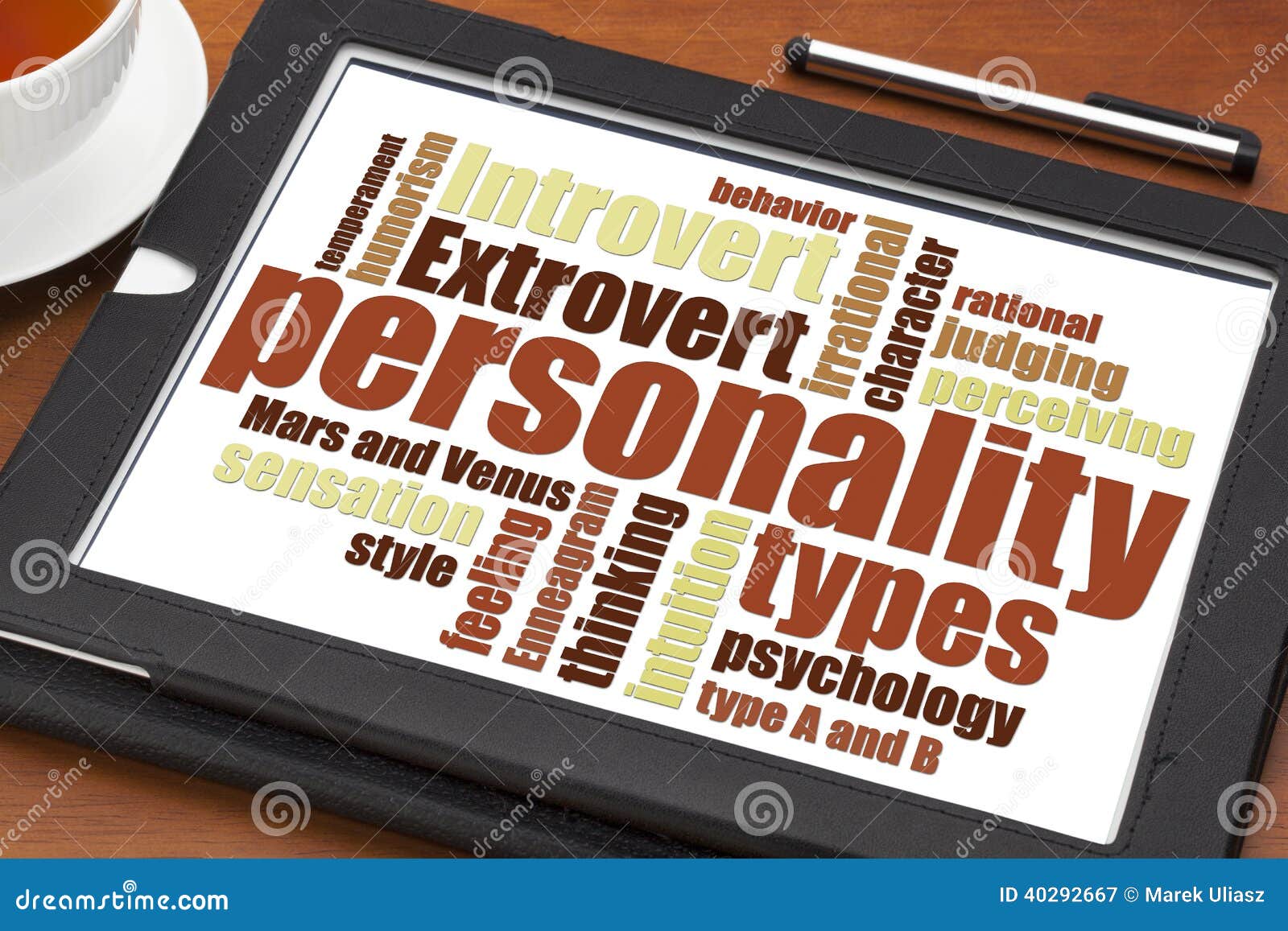 Personality Types Word Cloud Stock Image - Image of sensing, word: 40292667