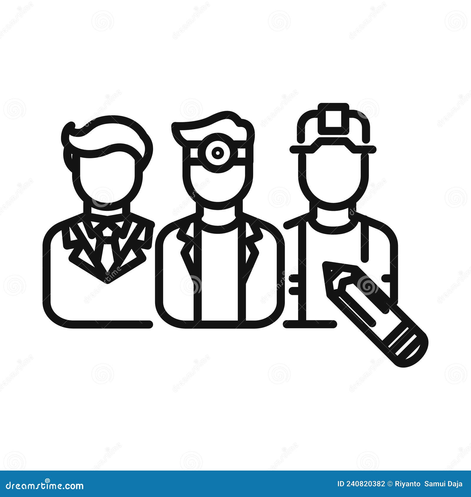 Personalization Black and White Icon Illustration Stock Vector ...