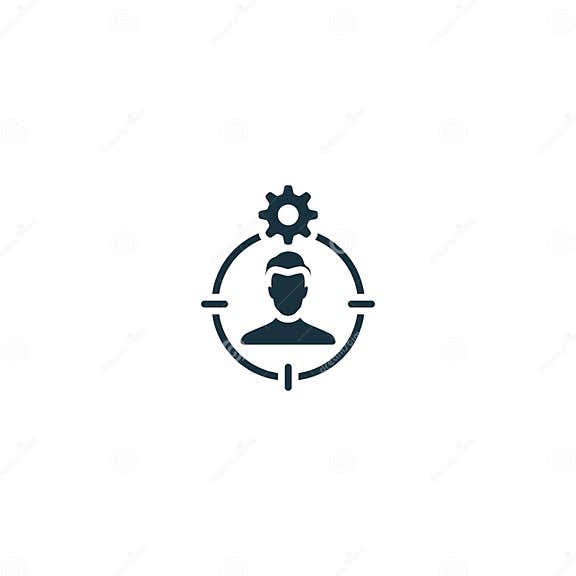 Personalization Icon. Monochrome Simple Virtual Assistant Icon for ...