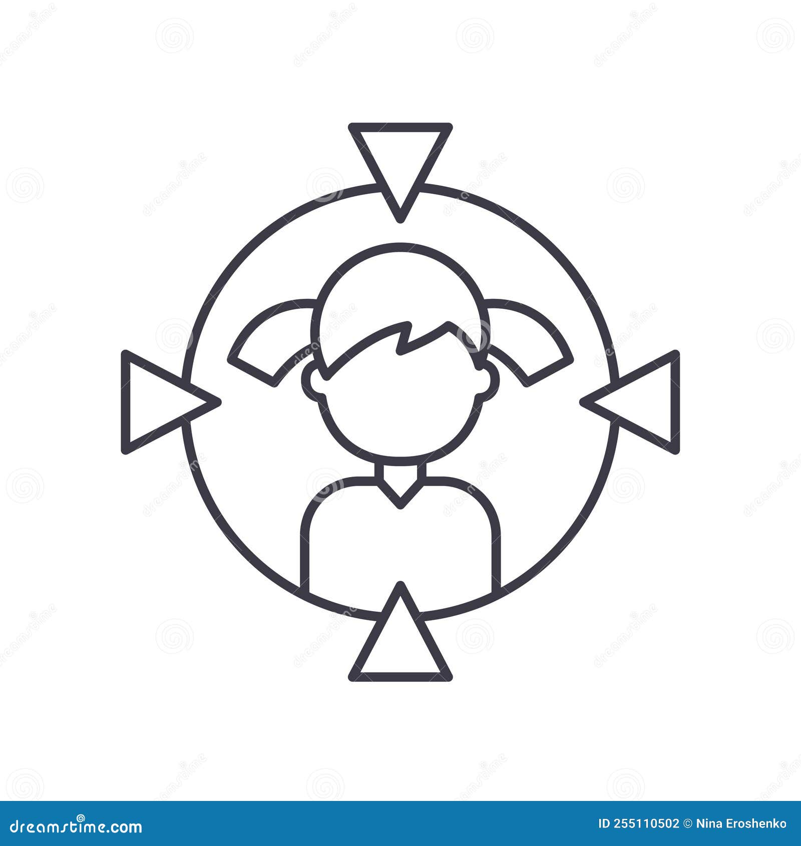 Personalization Line Icon, Outline Symbol, Vector Illustration, Concept ...