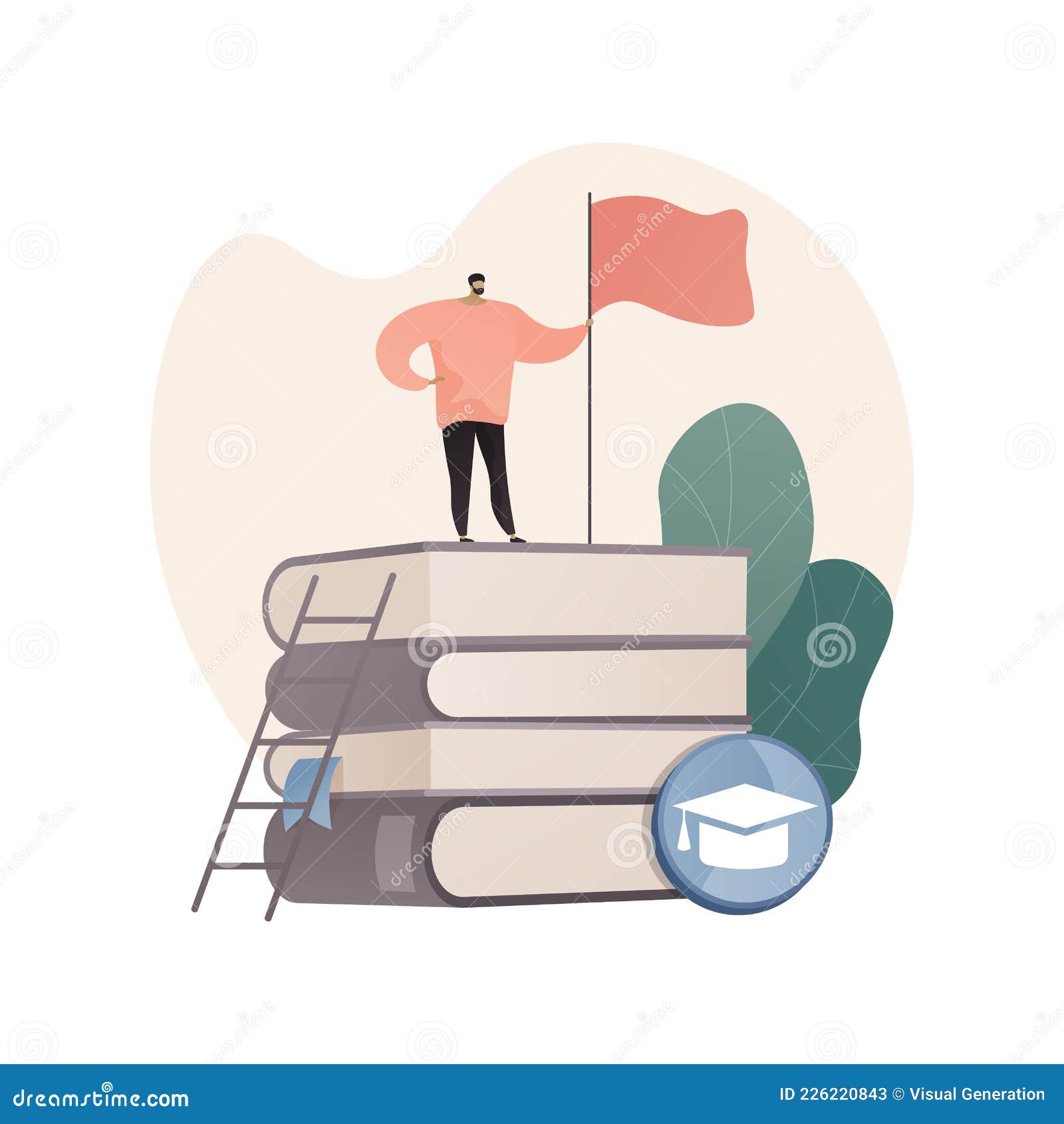 Personalized Learning Abstract Concept Vector Illustration. Stock ...