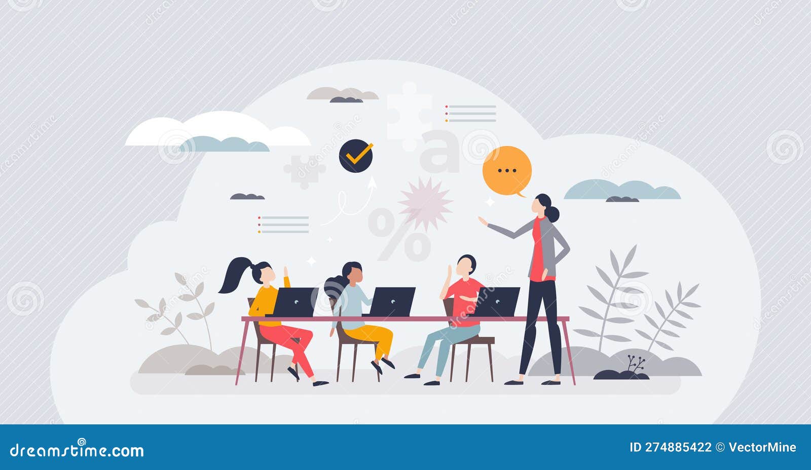 Personalized Learning and Adaptive Education System Tiny Person Concept ...