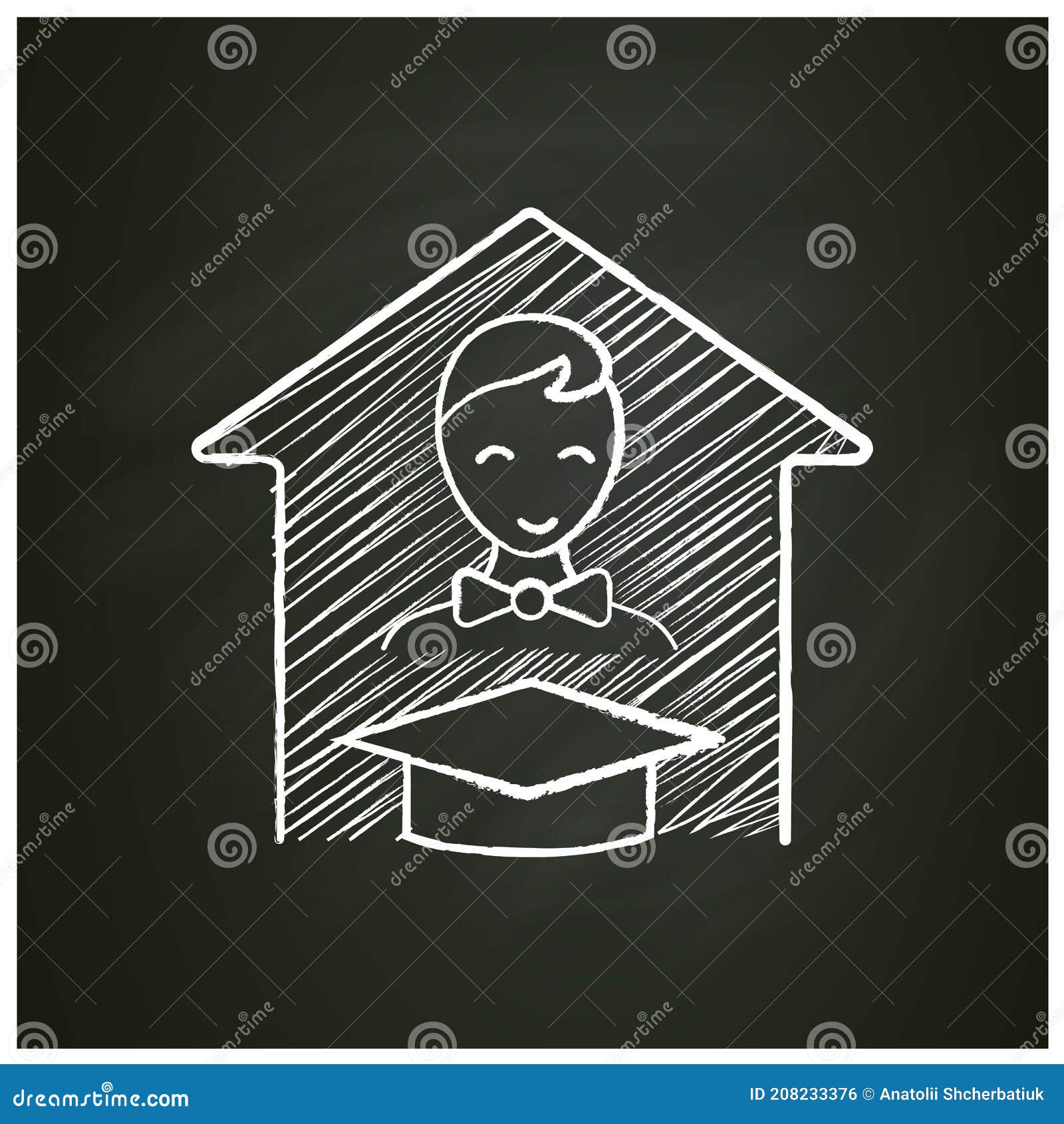 Personalized Learning Chalk Icon Stock Vector - Illustration of ...