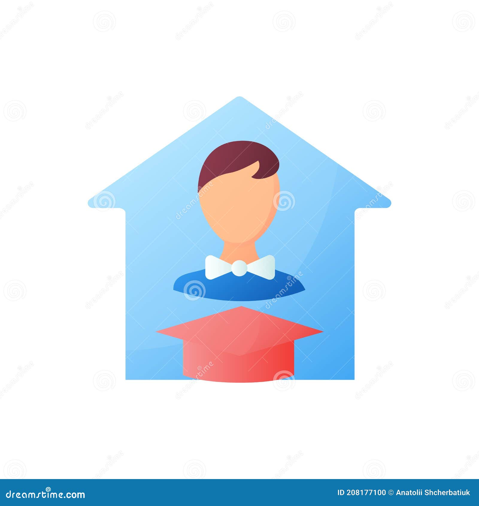 Personalized Learning Flat Icon Stock Vector - Illustration of pupil ...