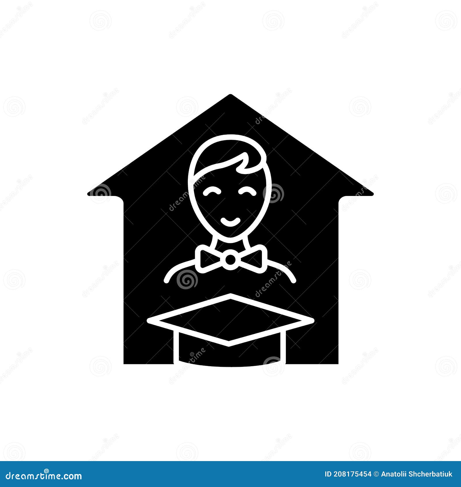 Personalized Learning Glyph Icon Stock Vector - Illustration of ...