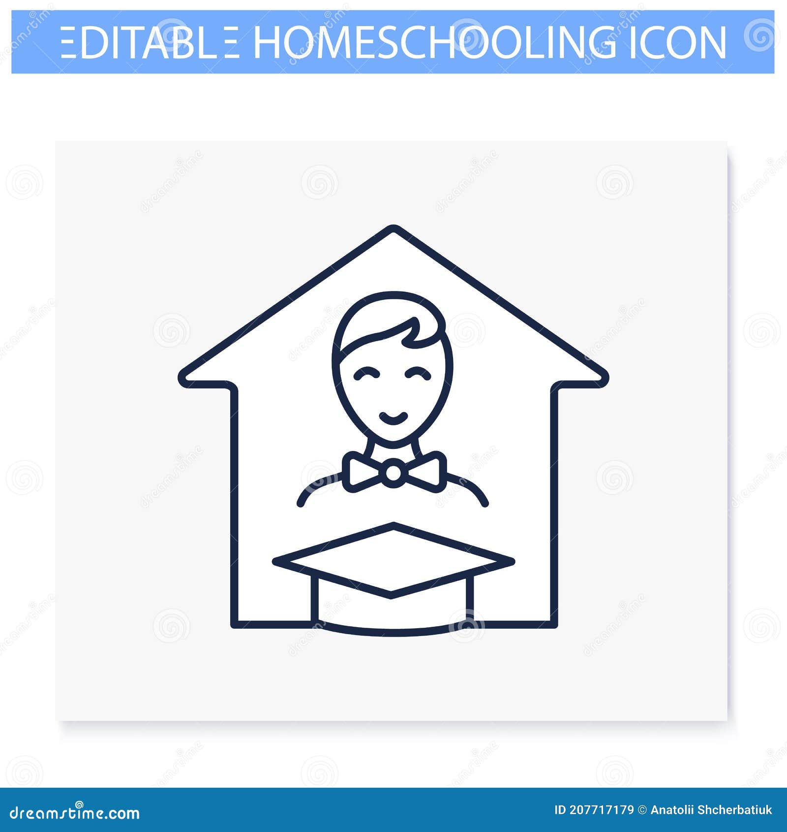Personalized Learning Line Icon Stock Vector - Illustration of pandemic ...