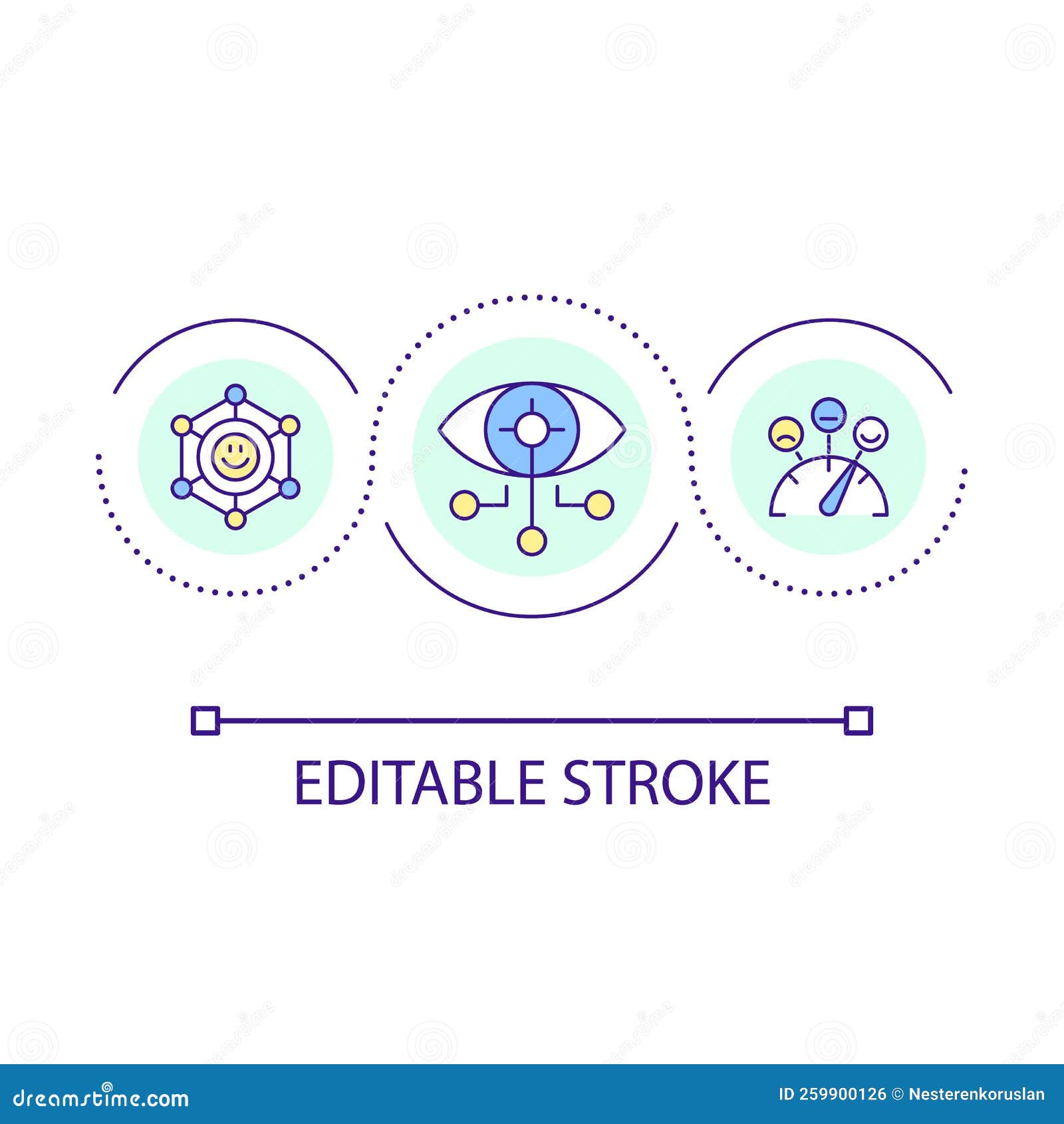 Personalized User Experience Loop Concept Icon Stock Vector ...