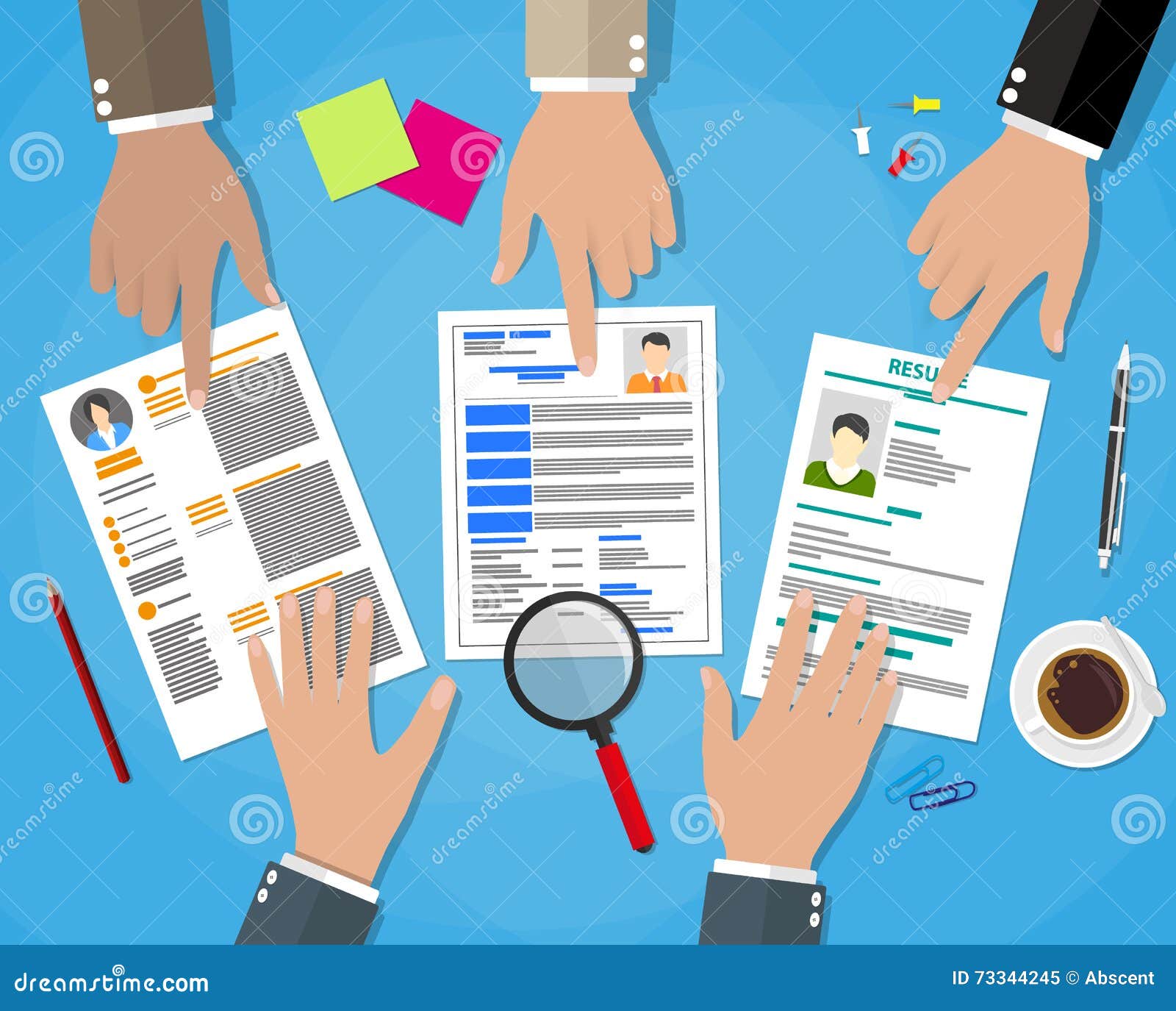 Personalwesen-Management-Konzept Vektor Abbildung - Illustration von ...