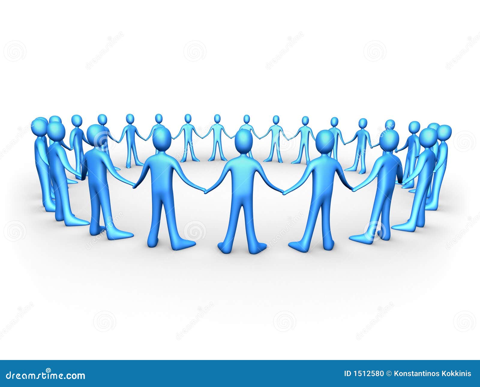 Personas - Gente Unida - Azul Stock de ilustración - Ilustración de ...