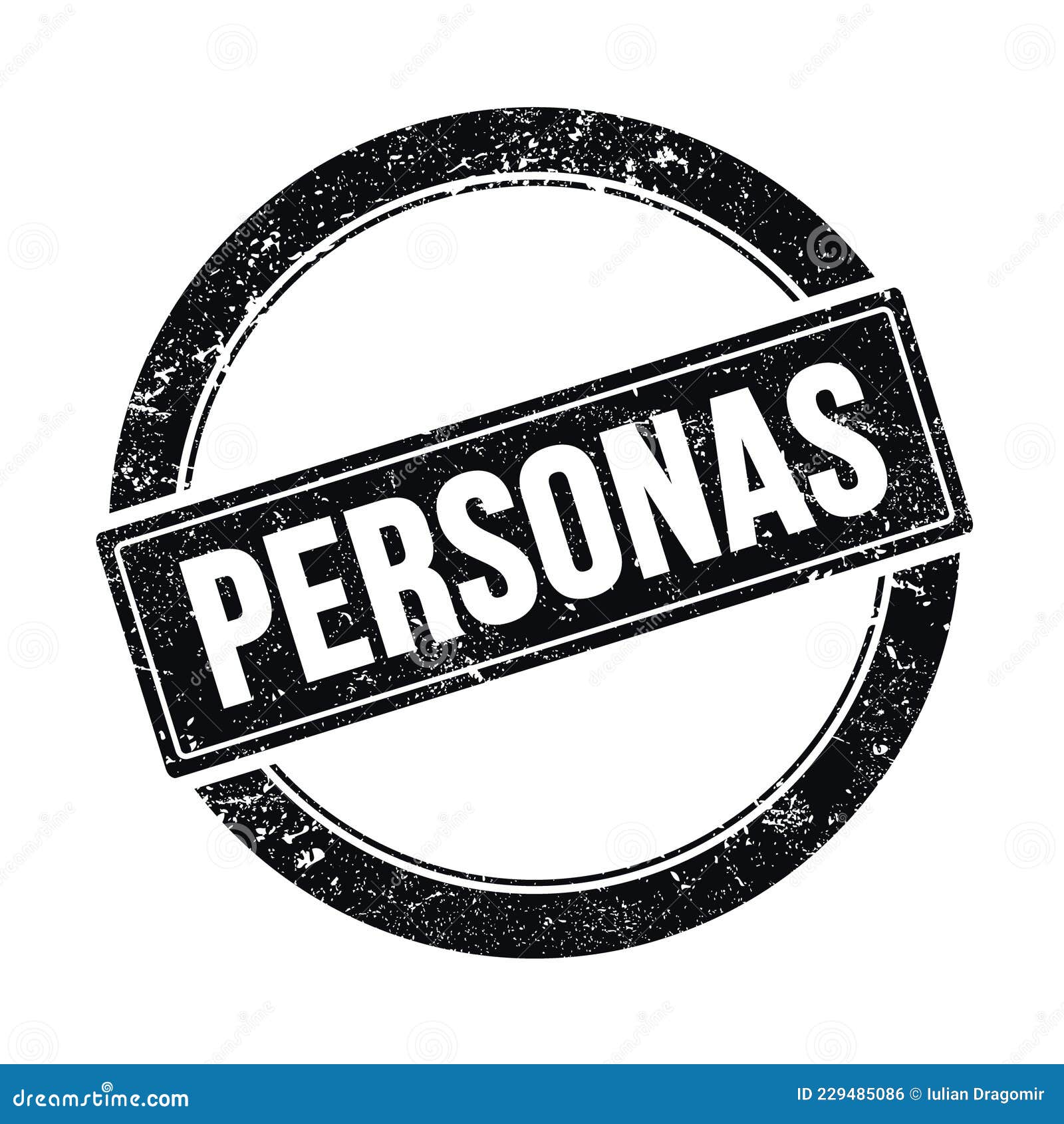 PERSONAS Text on Black Grungy Round Stamp Stock Illustration ... PERSONAS Text on Black Grungy Round Stamp Stock Illustration ...