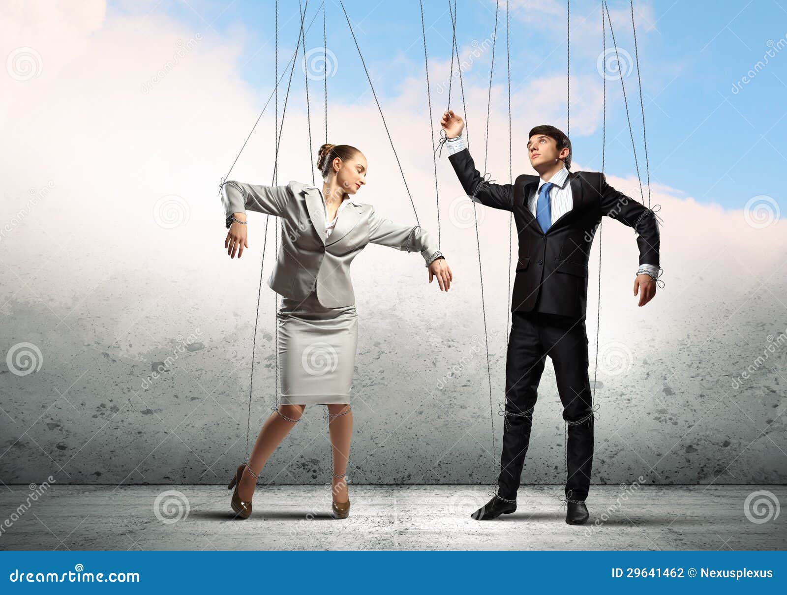 Persone Di Affari Del Burattino Fotografia Stock - Immagine di ...