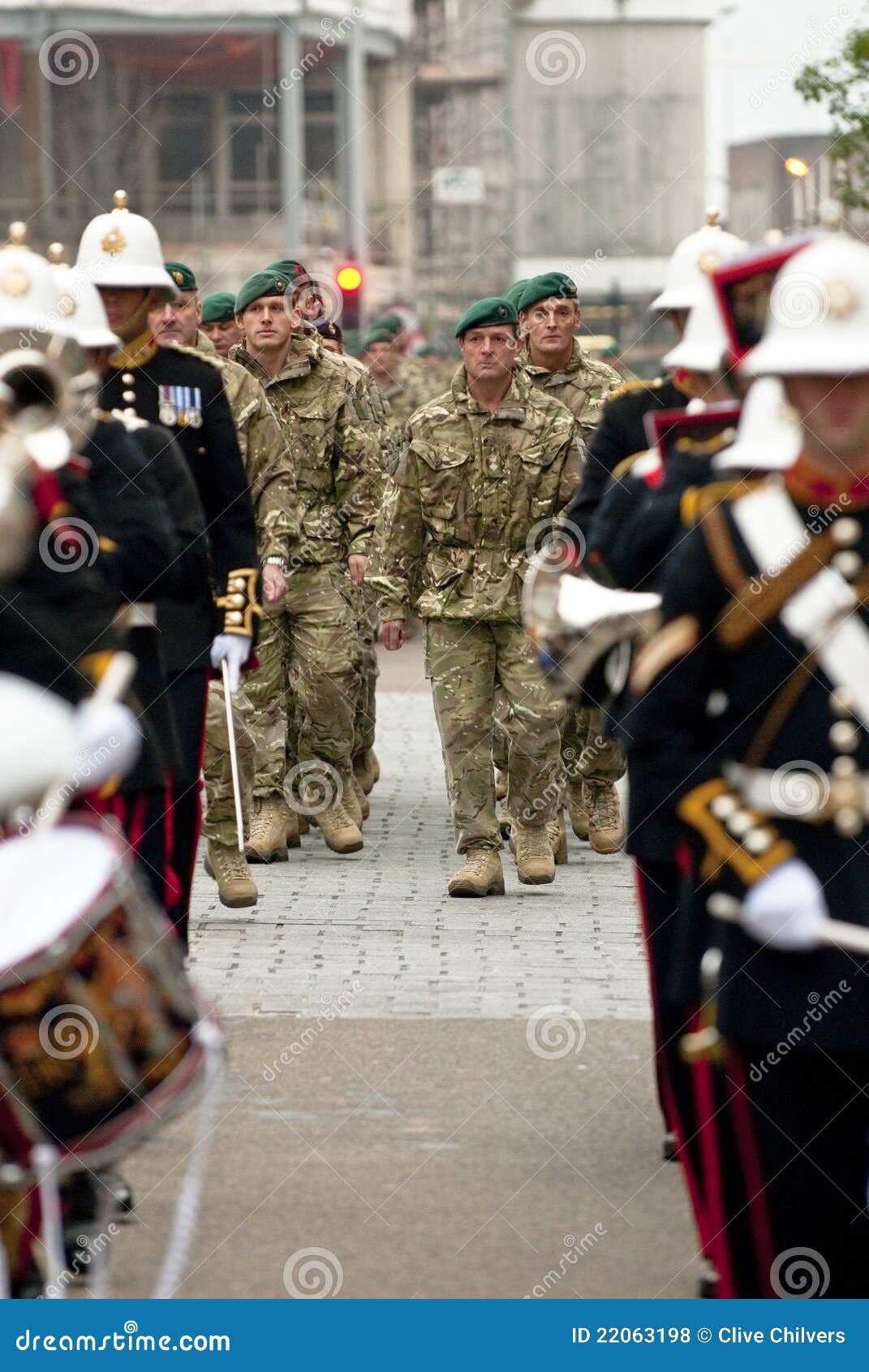 Personel from 3 Commando Brigade with a Band Editorial Stock Photo ...