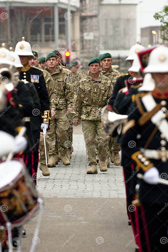 Personel from 3 Commando Brigade with a Band Editorial Stock Photo ...