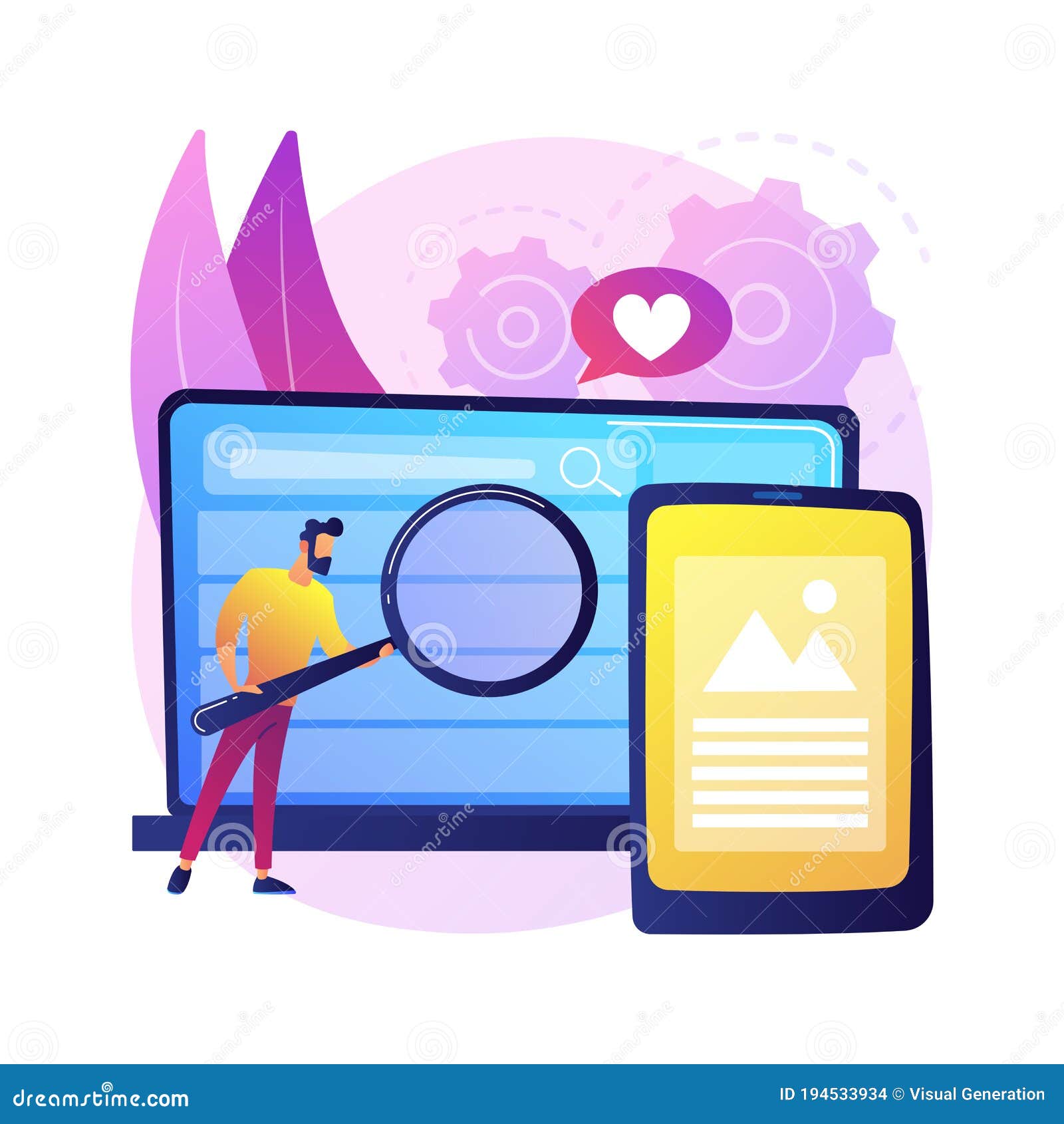 Personification Abstract Concept Vector Illustration. Stock Vector ...