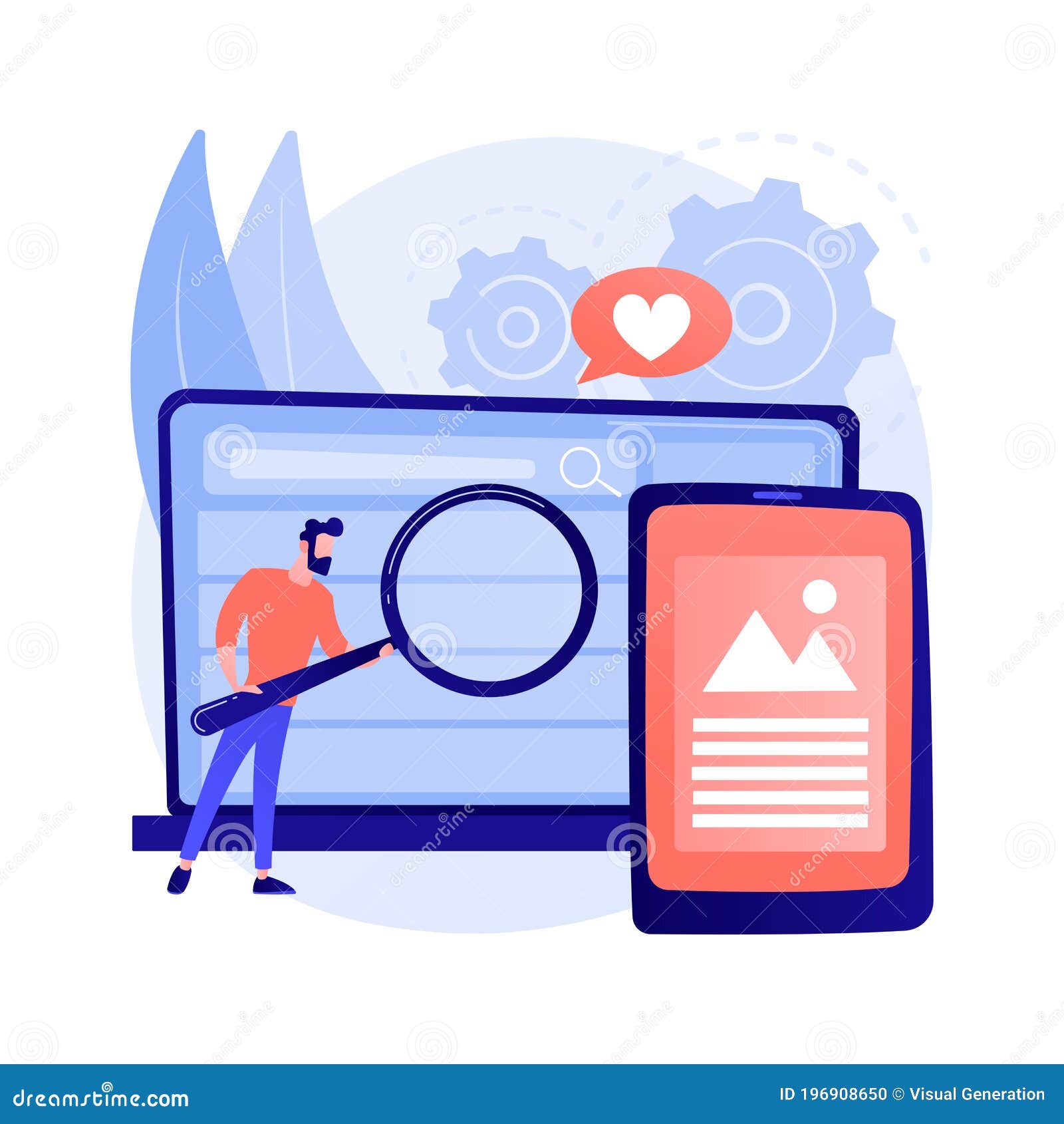 Personification Abstract Concept Vector Illustration. Stock Vector ...