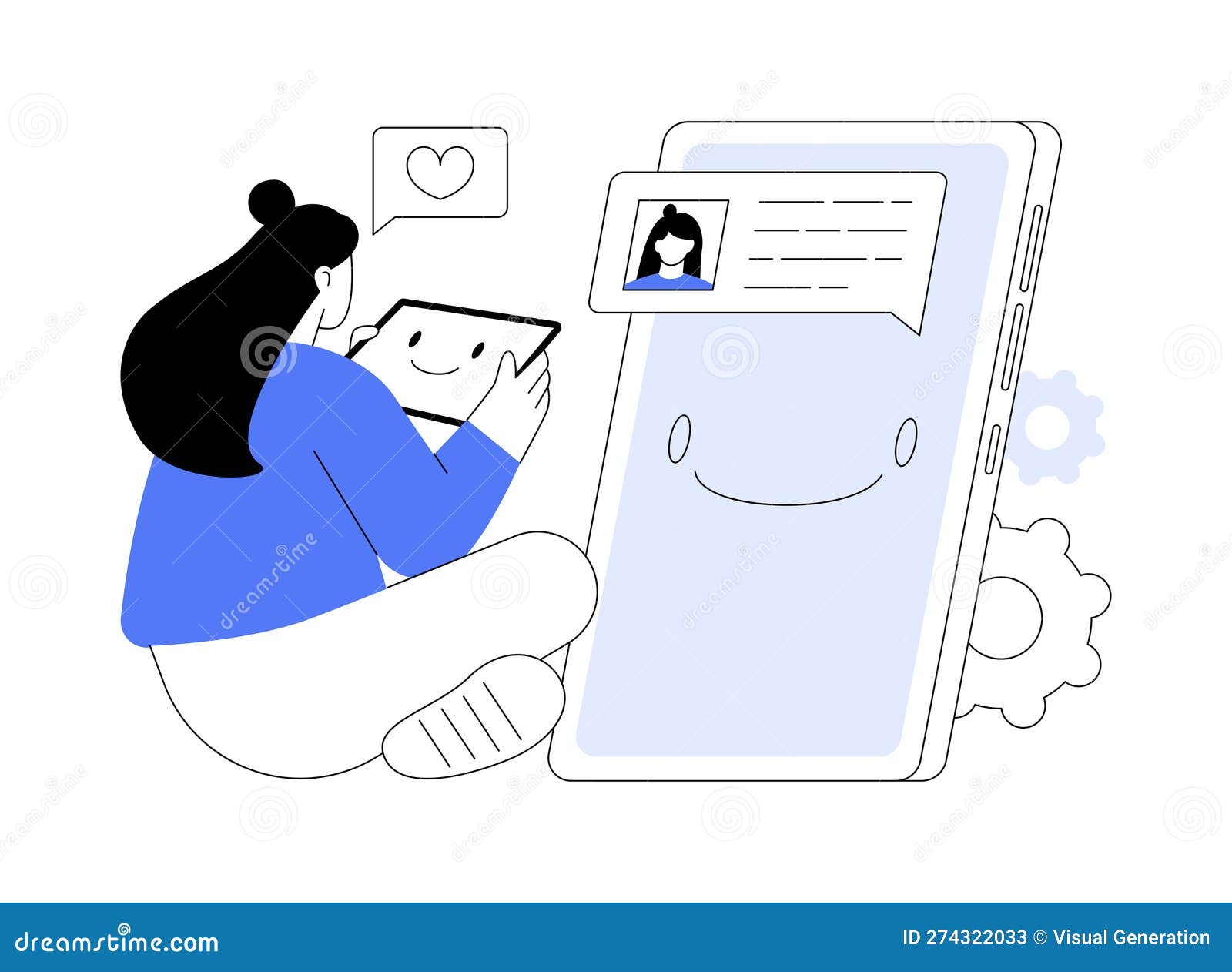 Personification Abstract Concept Vector Illustration. Stock Vector ...