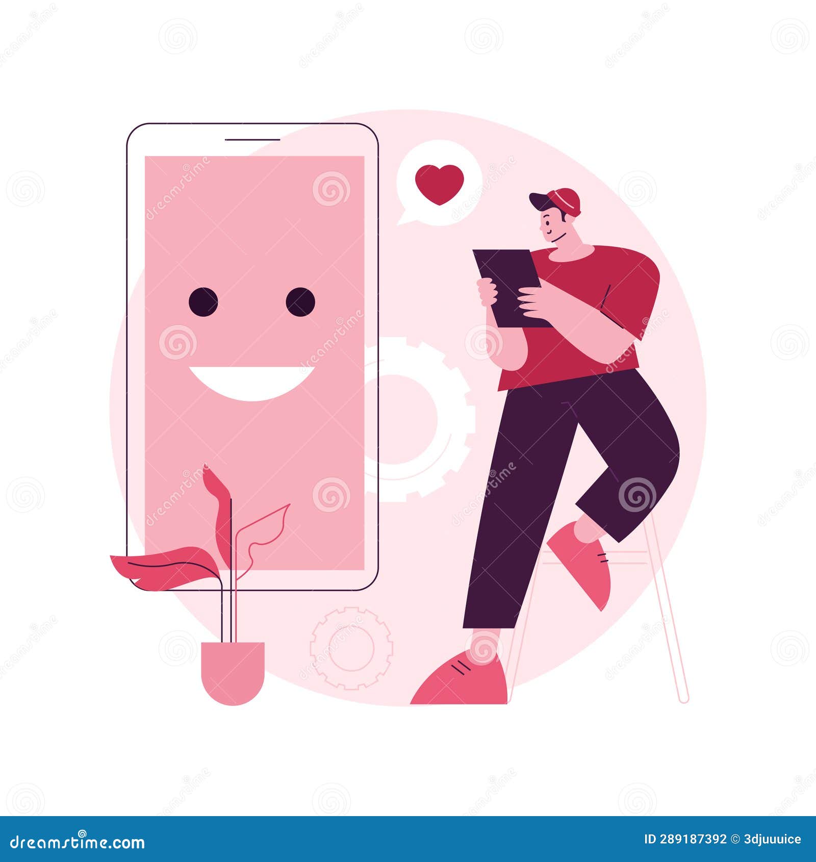 Personification Abstract Concept Vector Illustration. Stock Vector ...