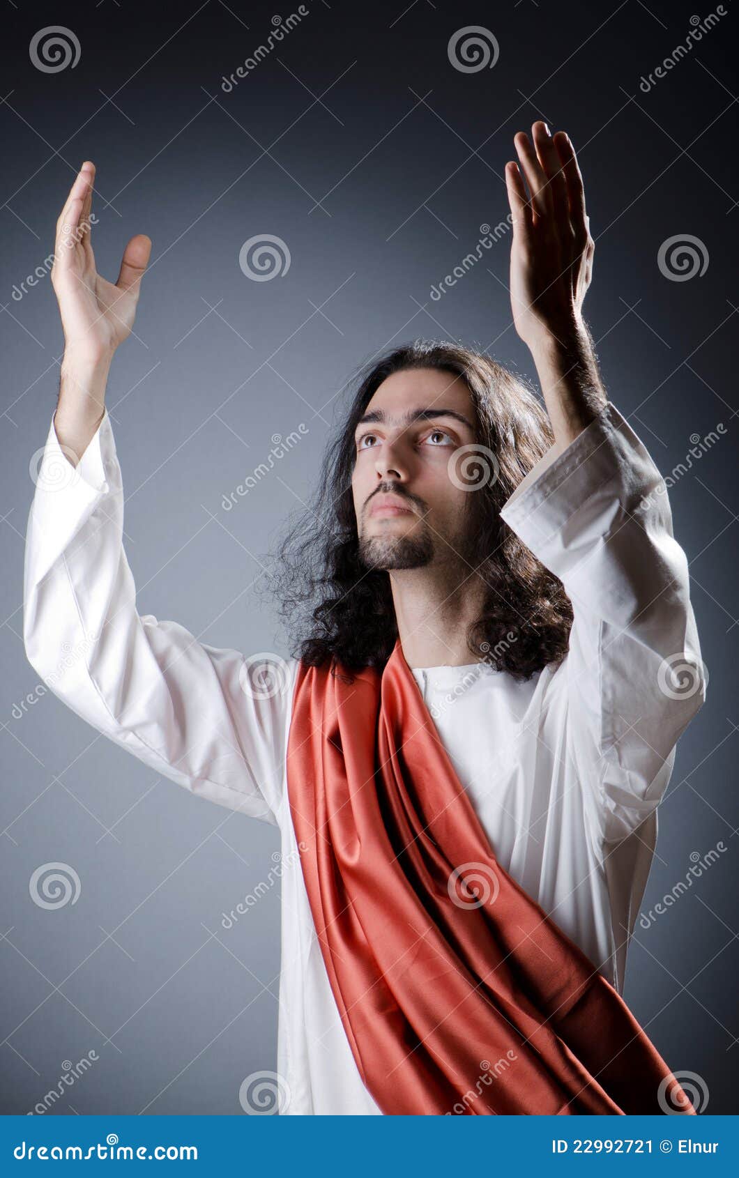 Personification of Jesus Christ Stock Image - Image of detail, pray ...