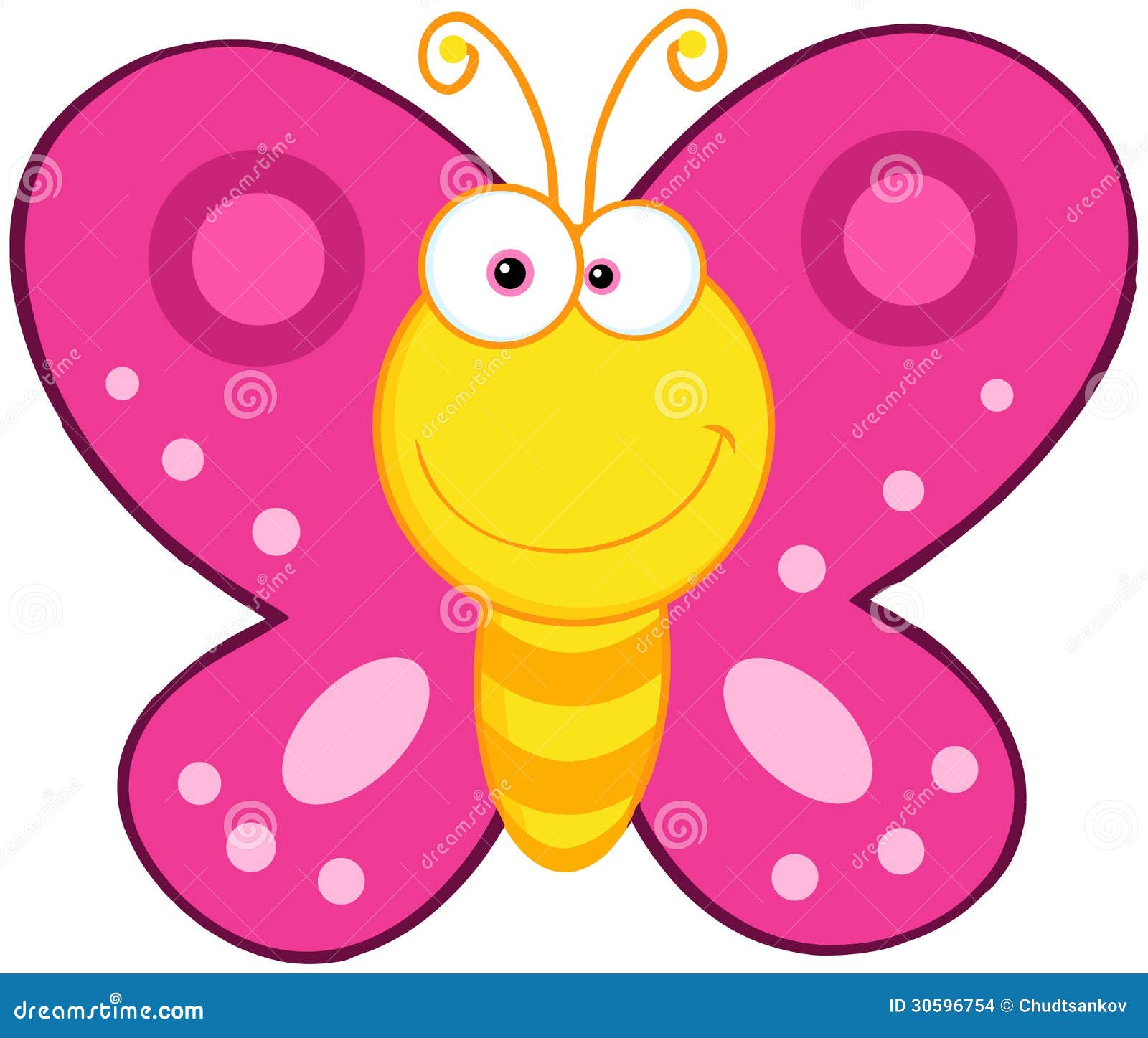 Dessin Animé Mignon De Papillon Insecte Papillon, Dessin Animé