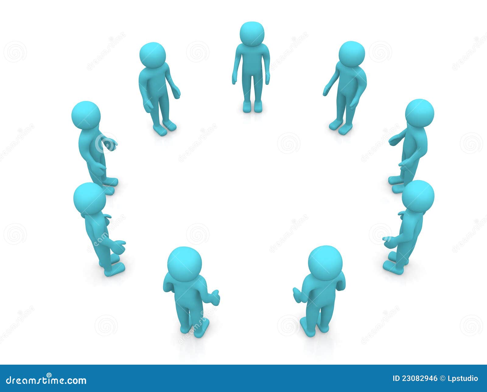 Personne 3d en cercle illustration stock. Illustration du chiffre ...