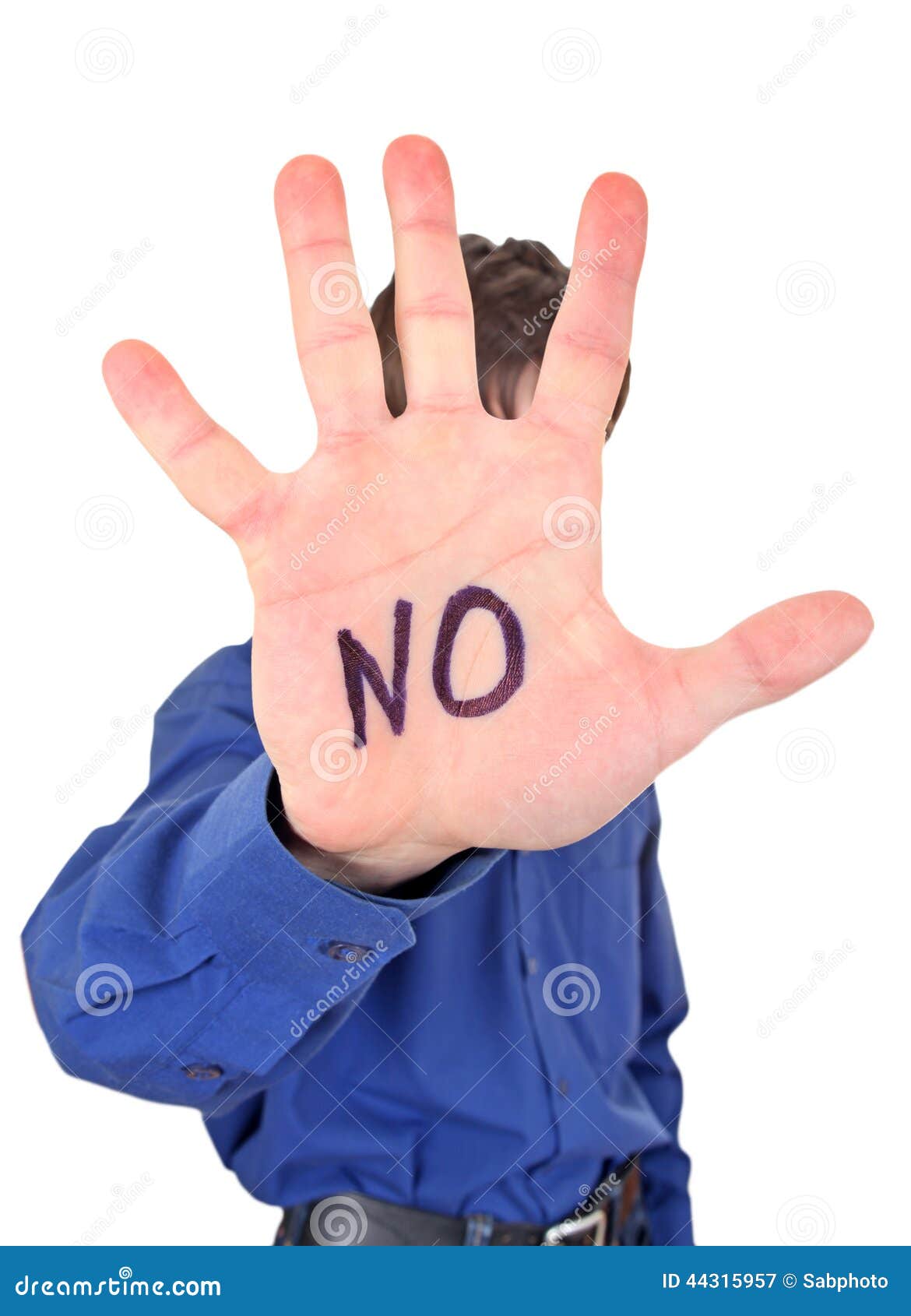 Personne Avec Le Geste De Refus Image stock - Image du bras, caractère ...