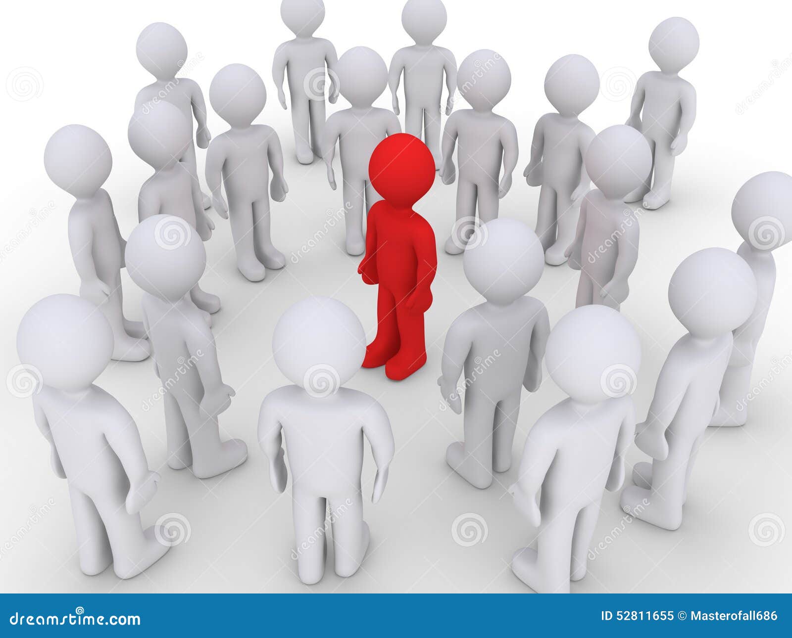 Personne Différente Dans Une Foule D'autres Illustration Stock ...