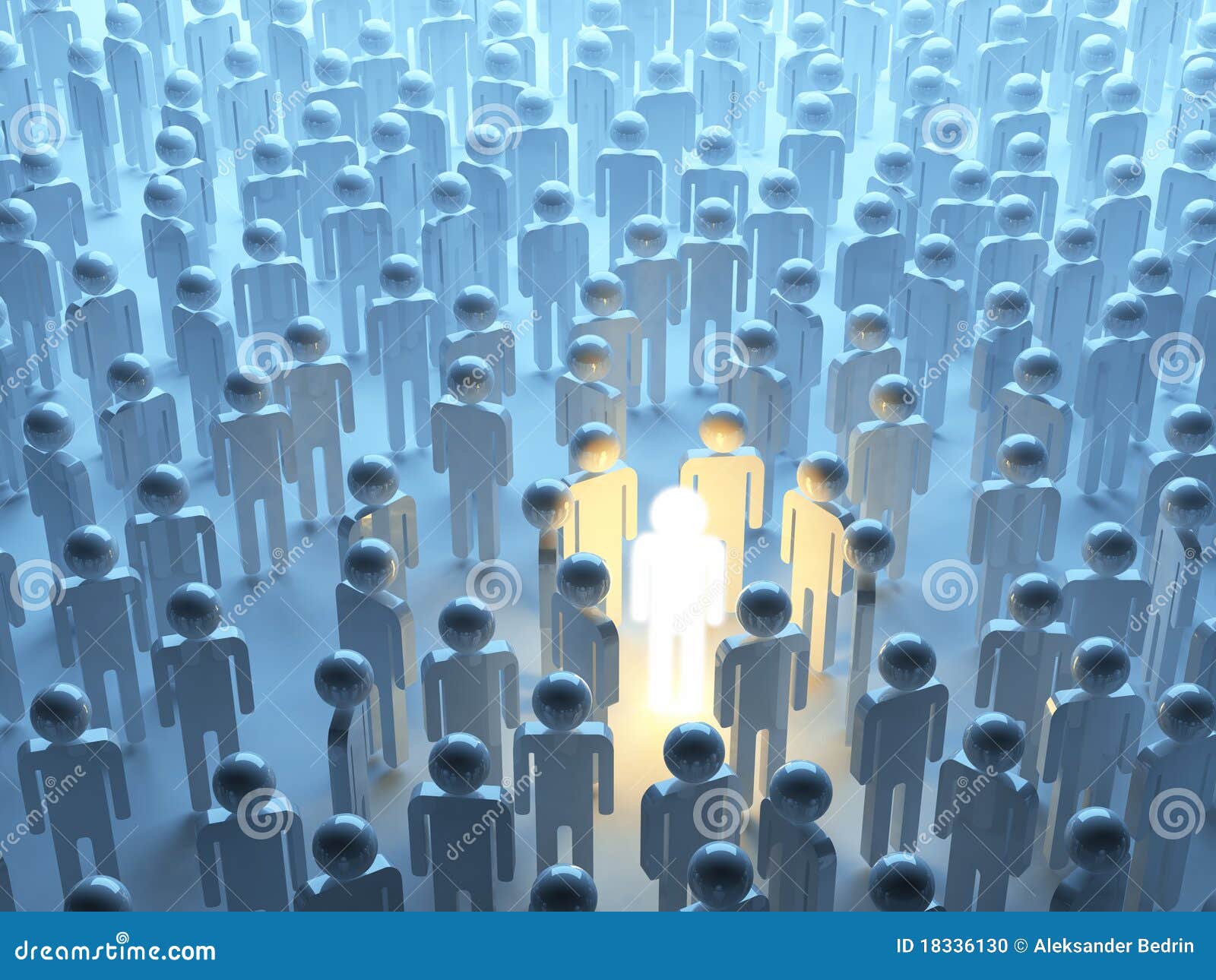 Personne Lumineuse. Individualité Illustration Stock - Illustration du ...