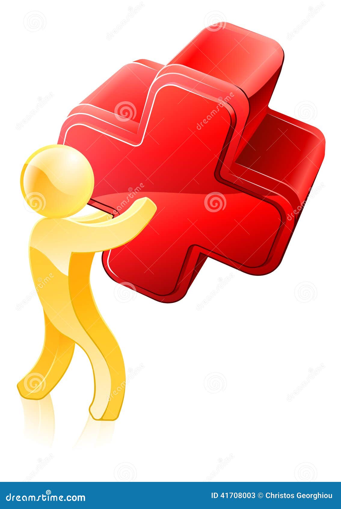 Personne rouge de X illustration de vecteur. Illustration du graphisme ...