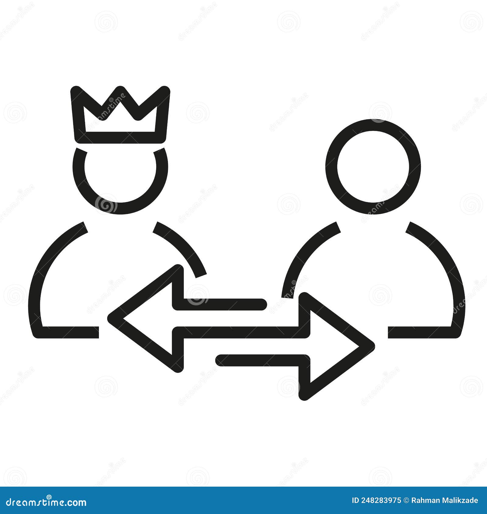 Personnel Change Concept Black Icon Design. People Staff And Arrows ...