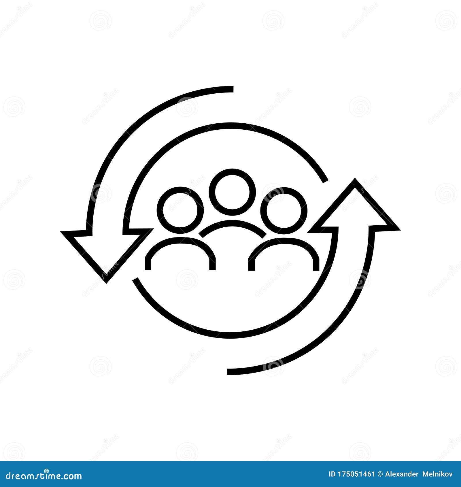 Personnel Change Line Icon People. Vector Illustration Eps 10 Stock ... Personnel Change Line Icon People. Vector Illustration Eps 10 Stock ...