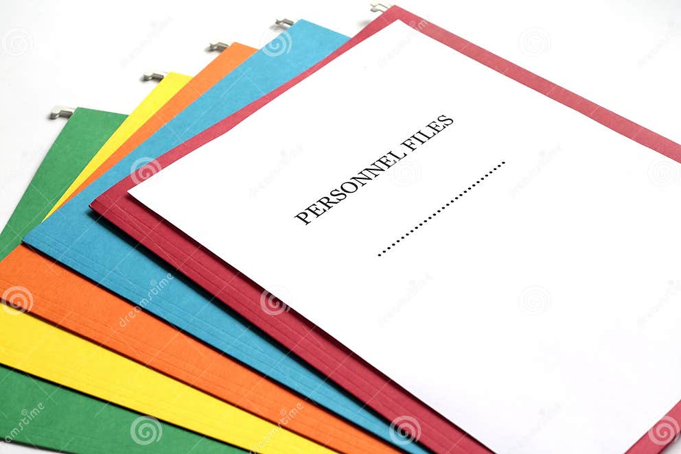 Personnel Files stock image. Image of issues, file, personnel - 13442855