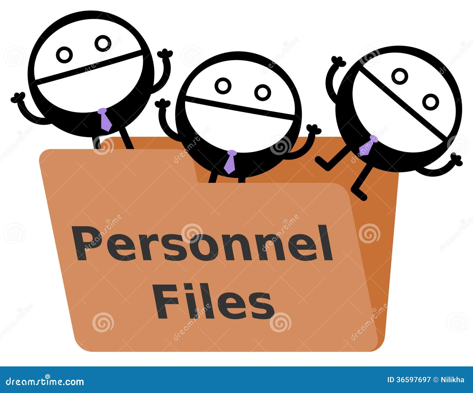 Personnel files stock illustration. Illustration of business - 36597697