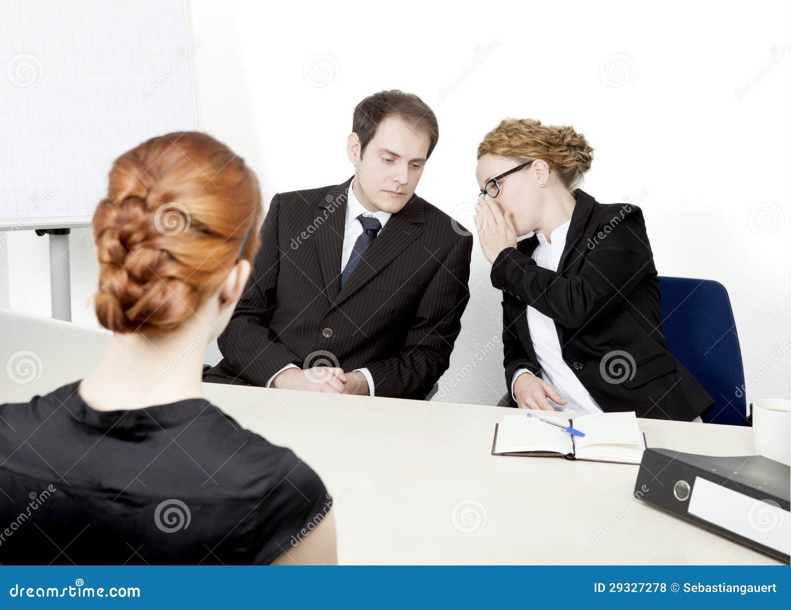 Personnel Managers Conducting an Interview Stock Photo - Image of ...