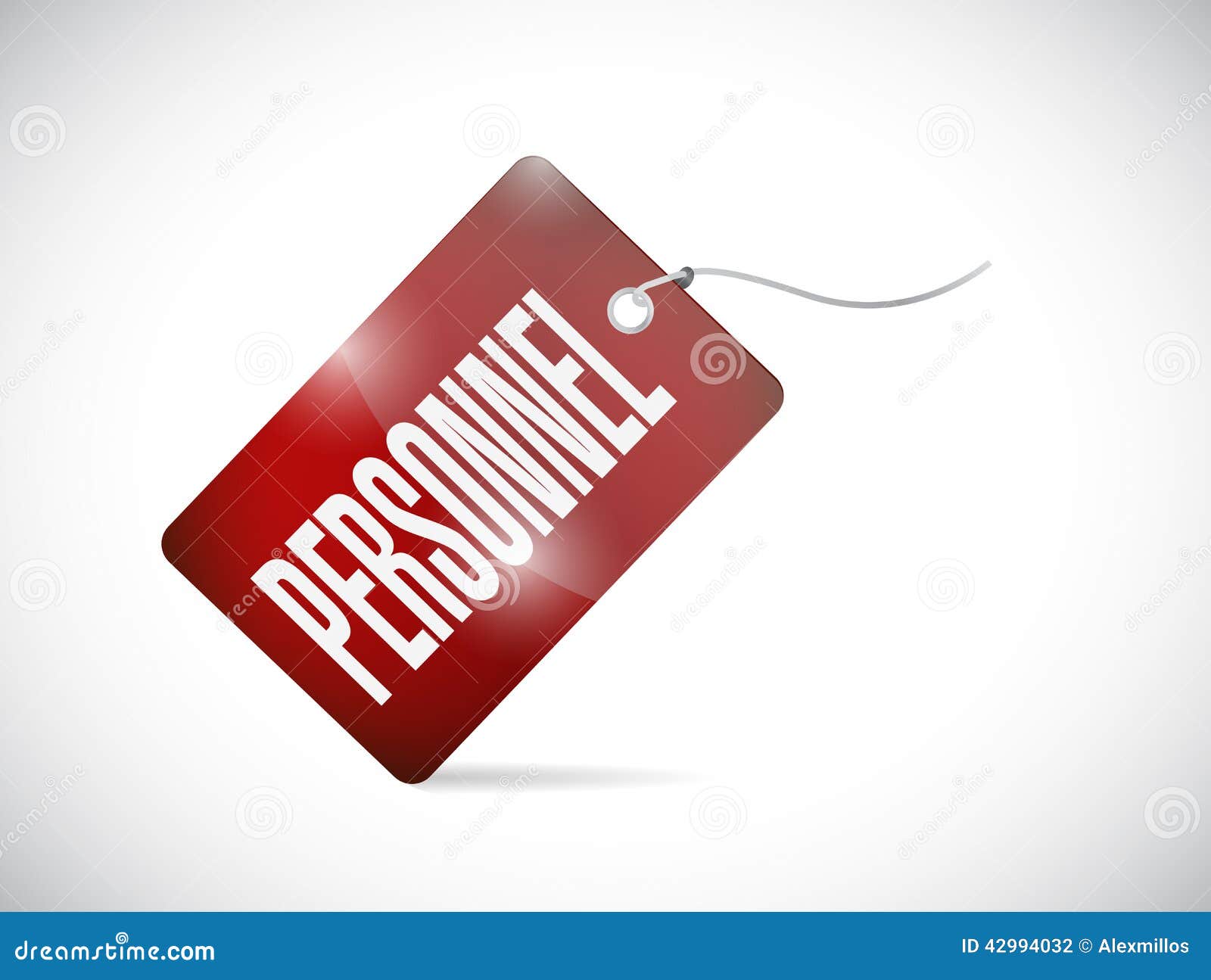 Personnel Tag Illustration Design Stock Illustration - Illustration of ...