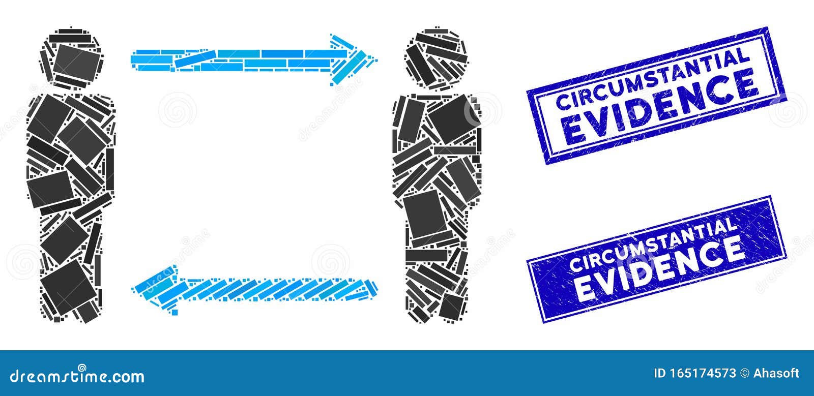 Persons Exchange Arrows Mosaic and Distress Rectangle Circumstantial ...