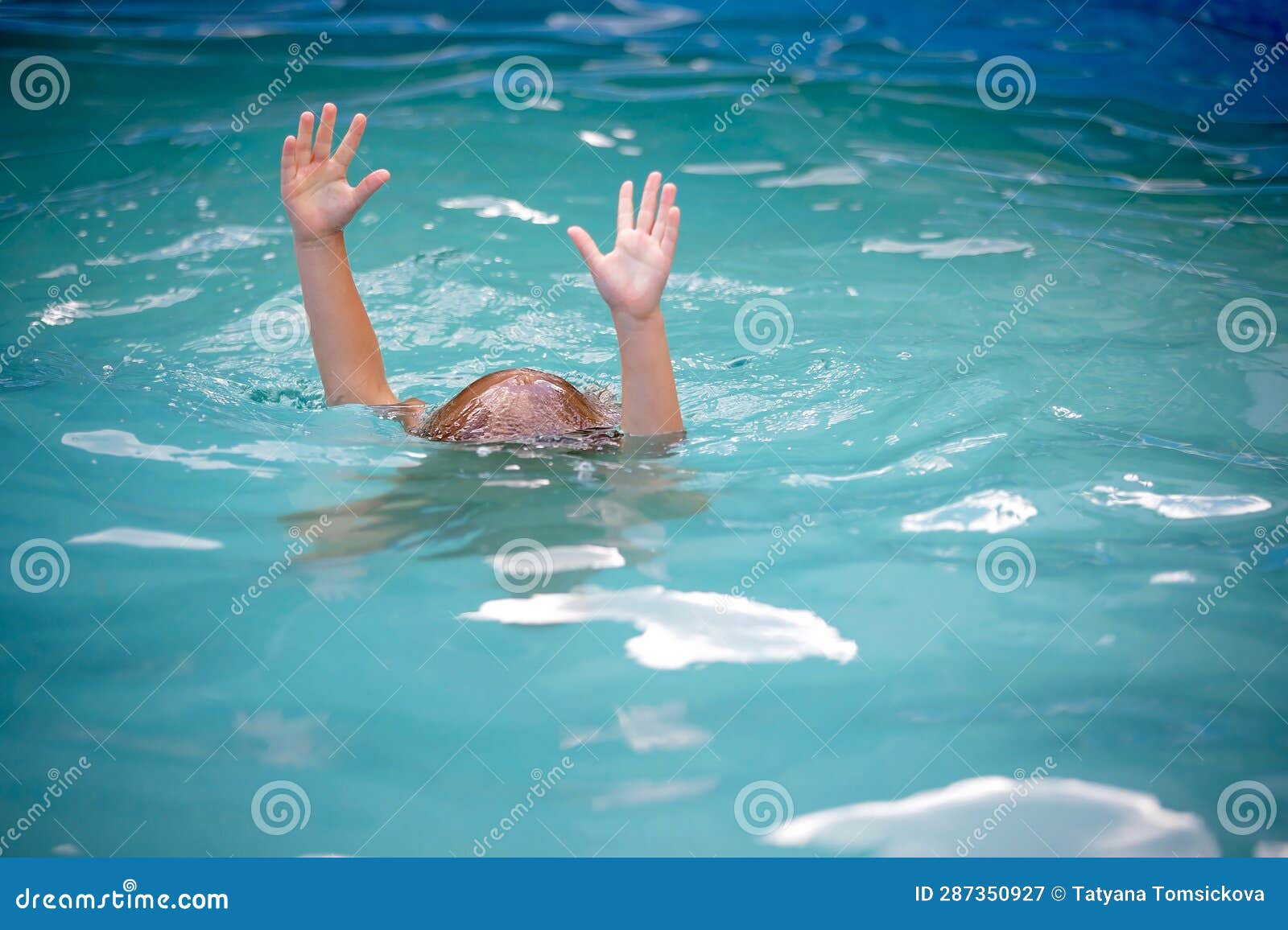 Persons Hand Over the Water, Asking for Help, Person Drowning Stock ...