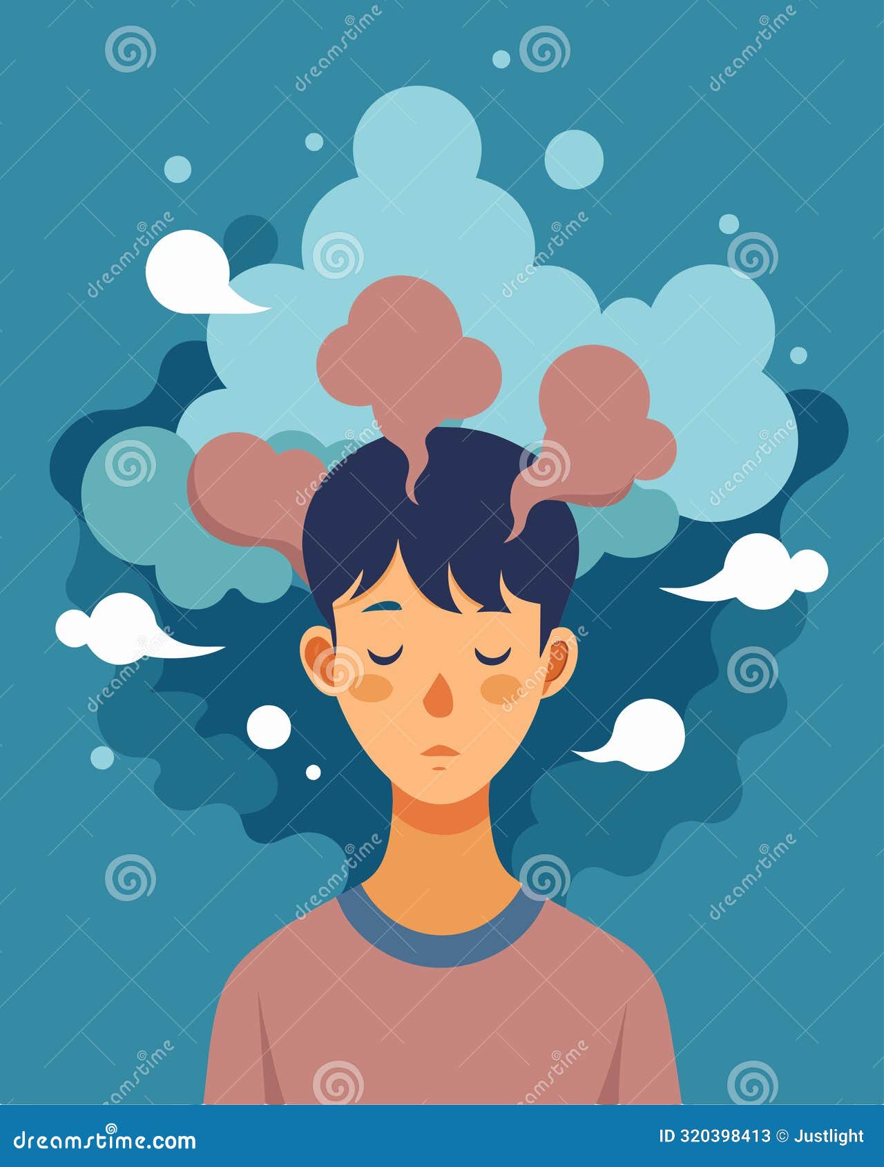 The Persons Thoughts are Enveloped in a Dense Mental Fog Preventing ...