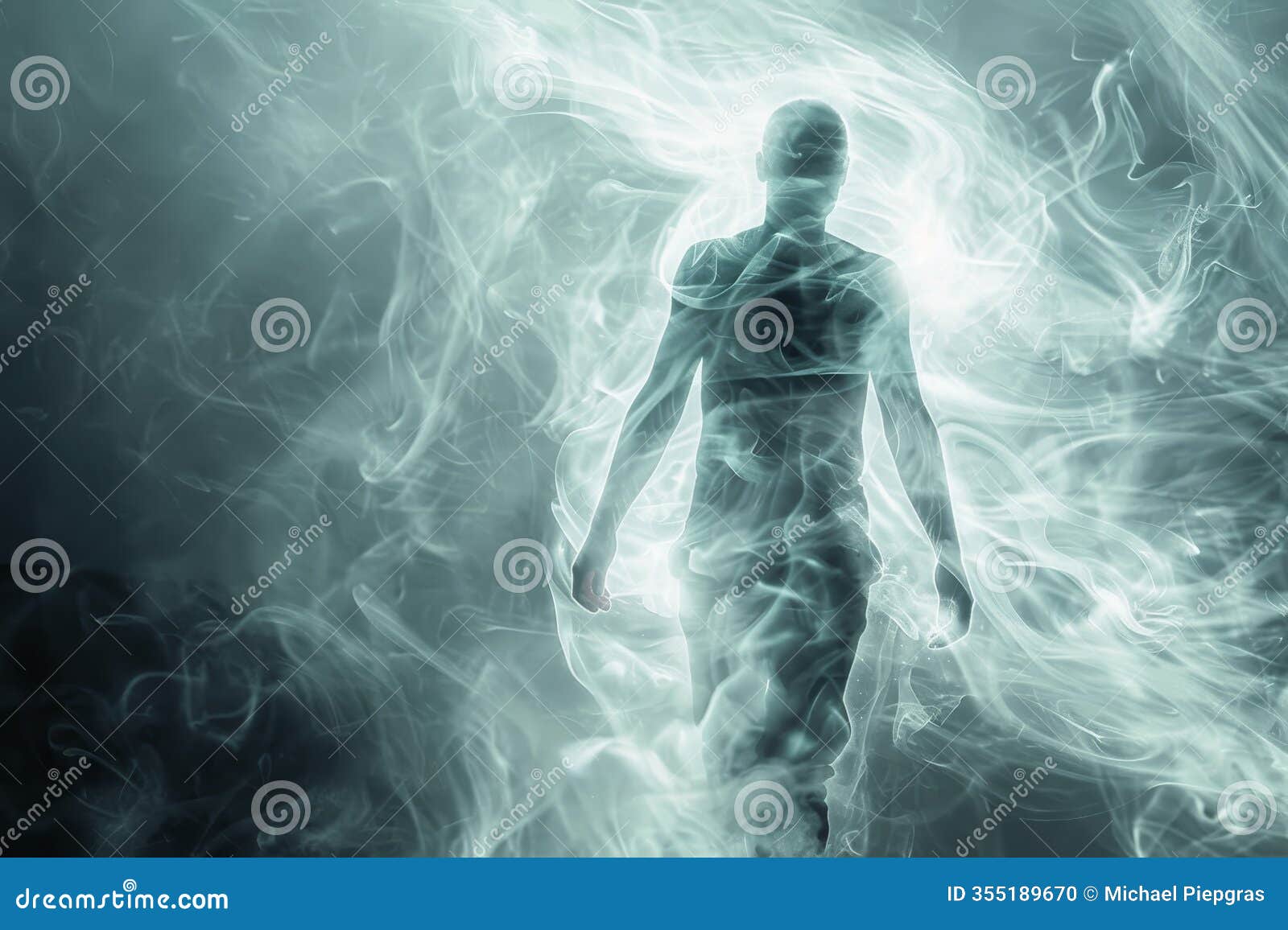 A Persons Translucent Ethereal Spirit Form Separates from Their ...
